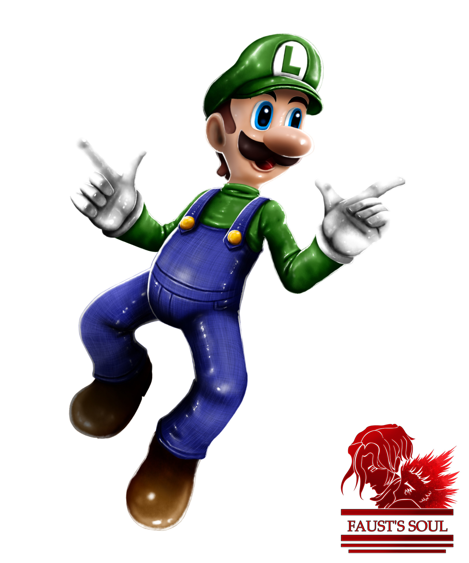 luigi melee render