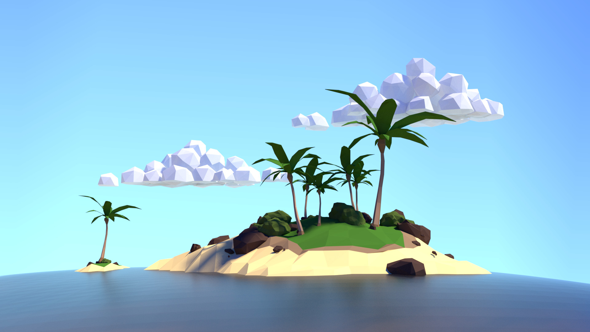 ArtStation - Low Poly Island