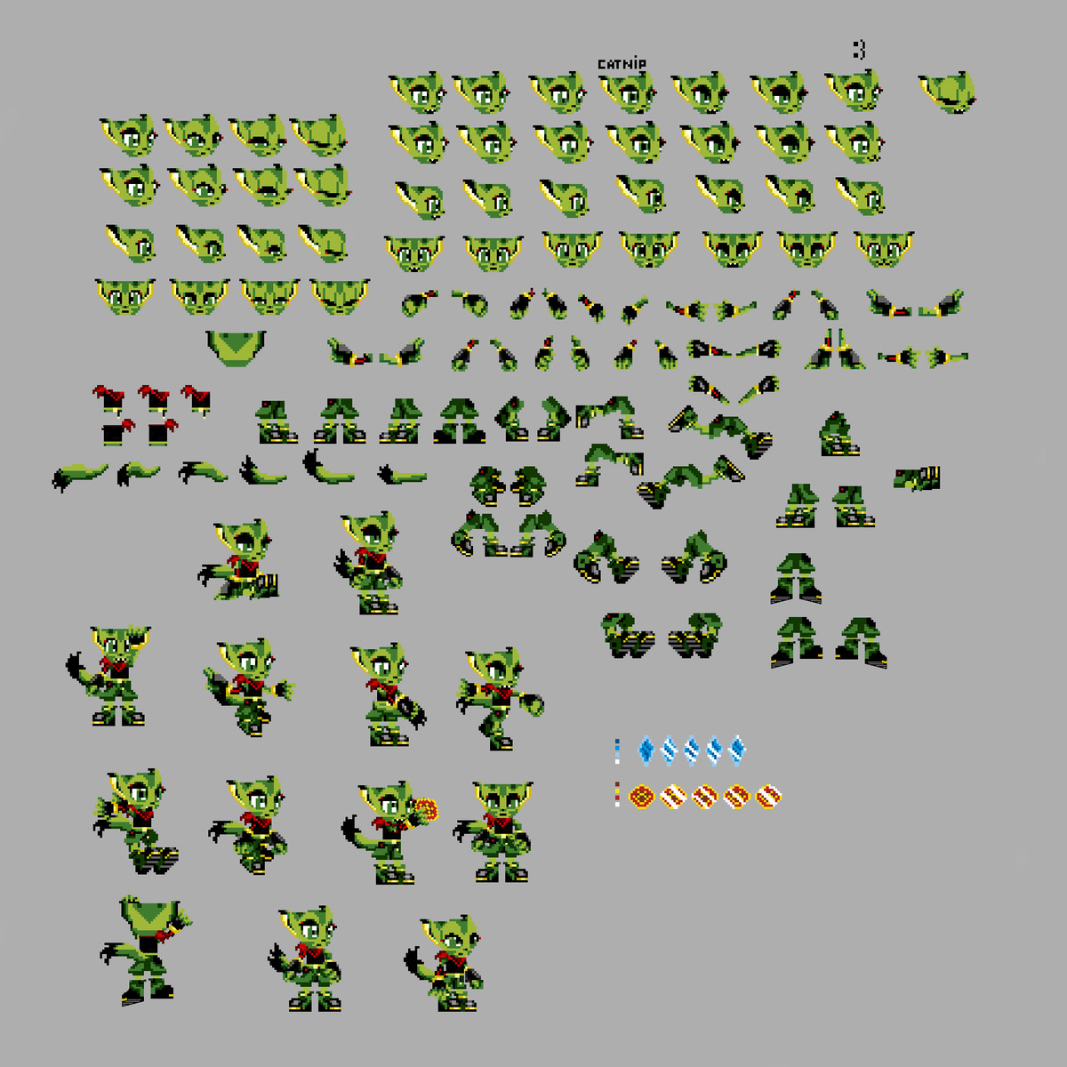 Mathias Dahlgaard - Custom Carol Tea Spritesheet from Freedom Planet