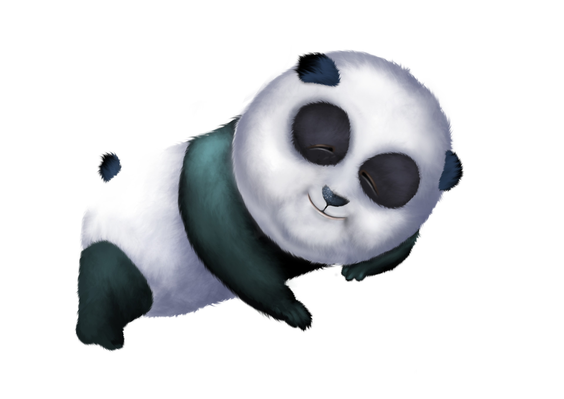 ArtStation - sleeping panda character
