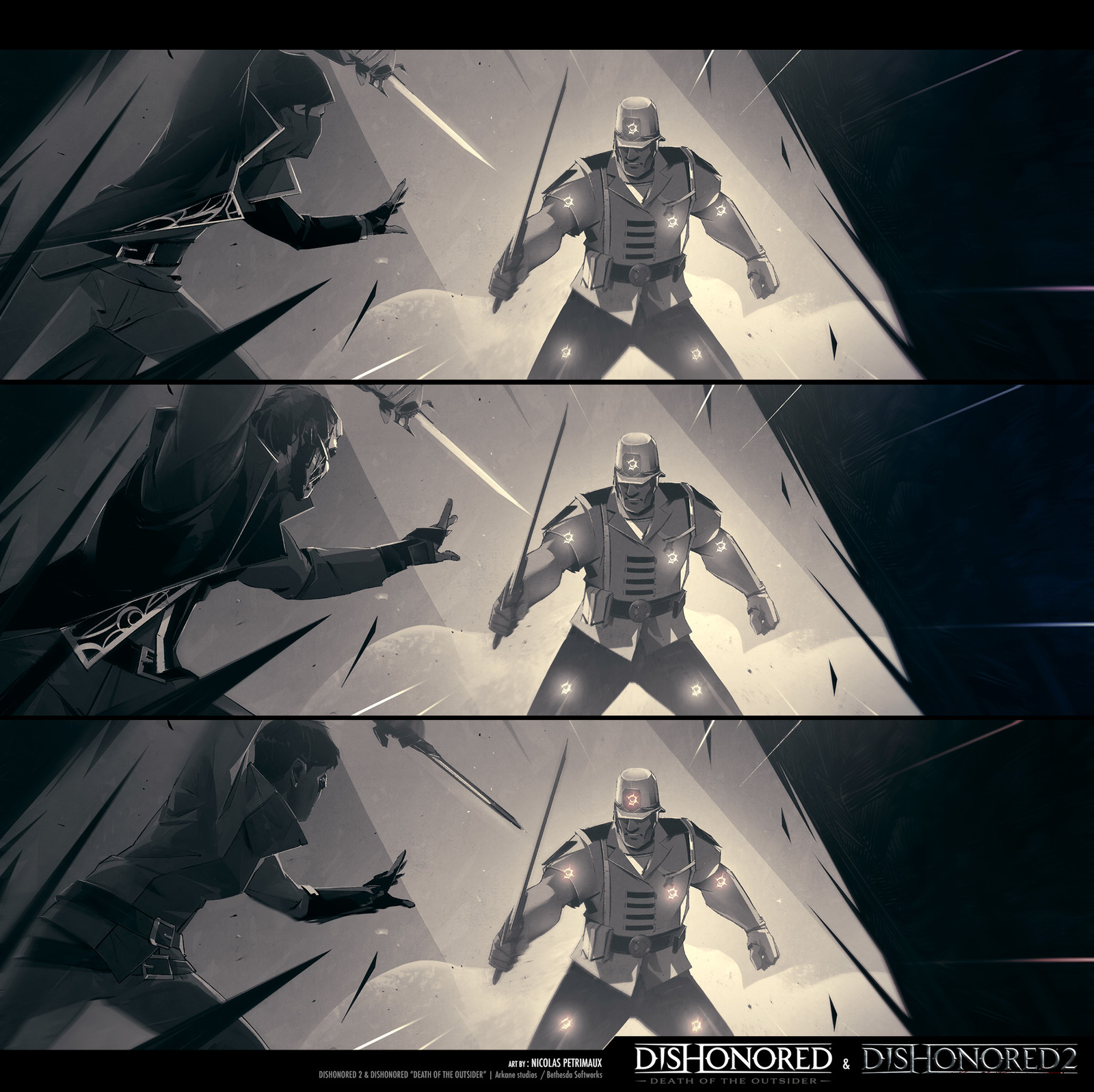 Nicolas Petrimaux - Dishonored | Tutorials pictures for Combat