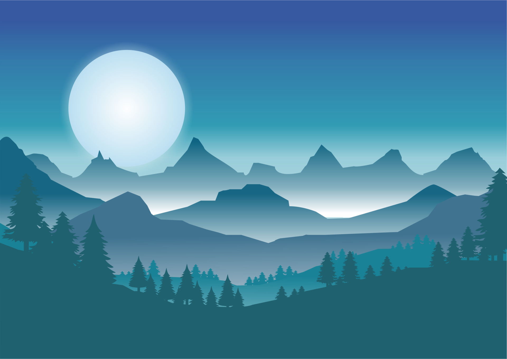 ArtStation - Gradient Landscape