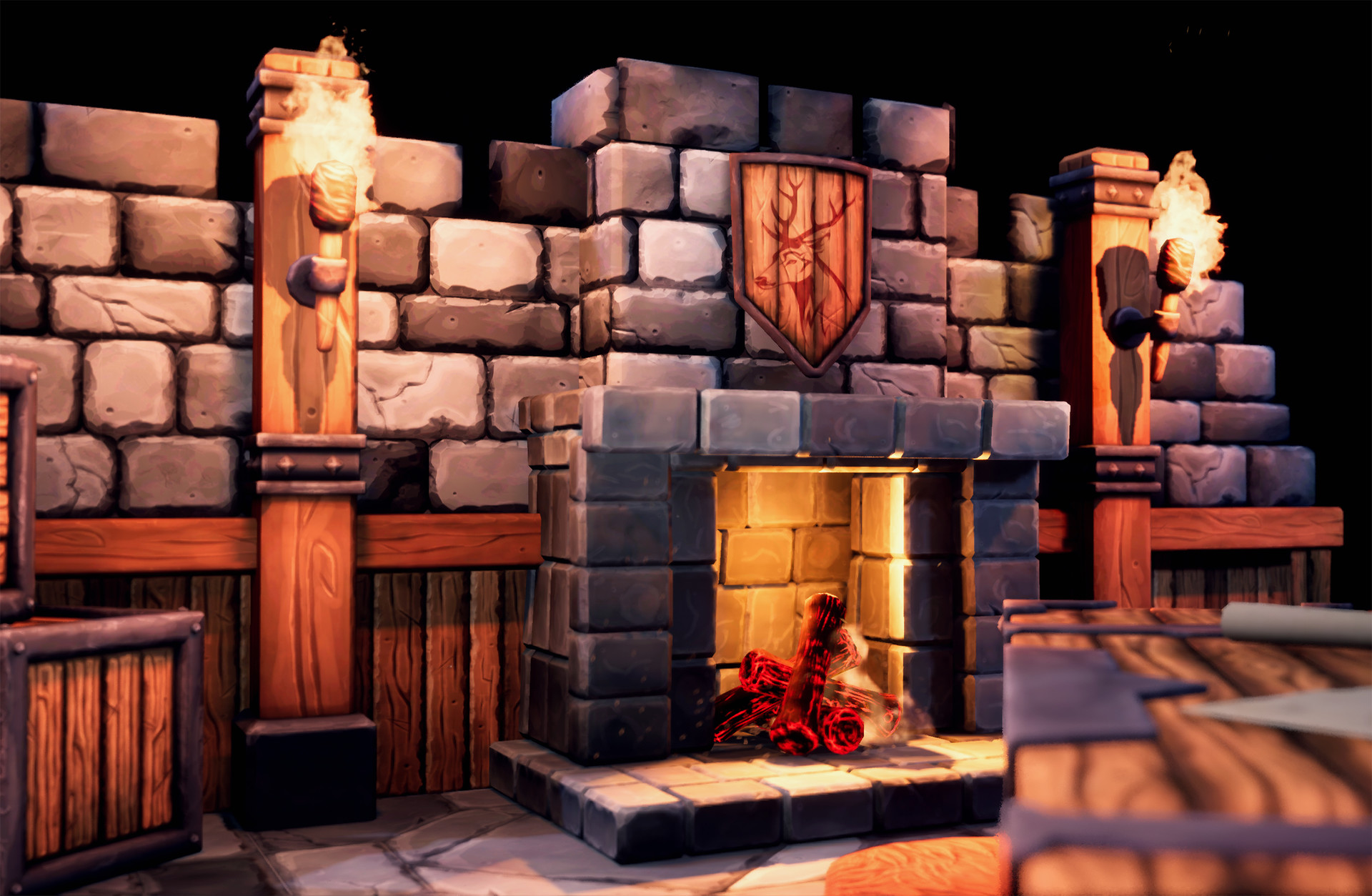 Artem Glazov - Stylized Castle room environment on UE4