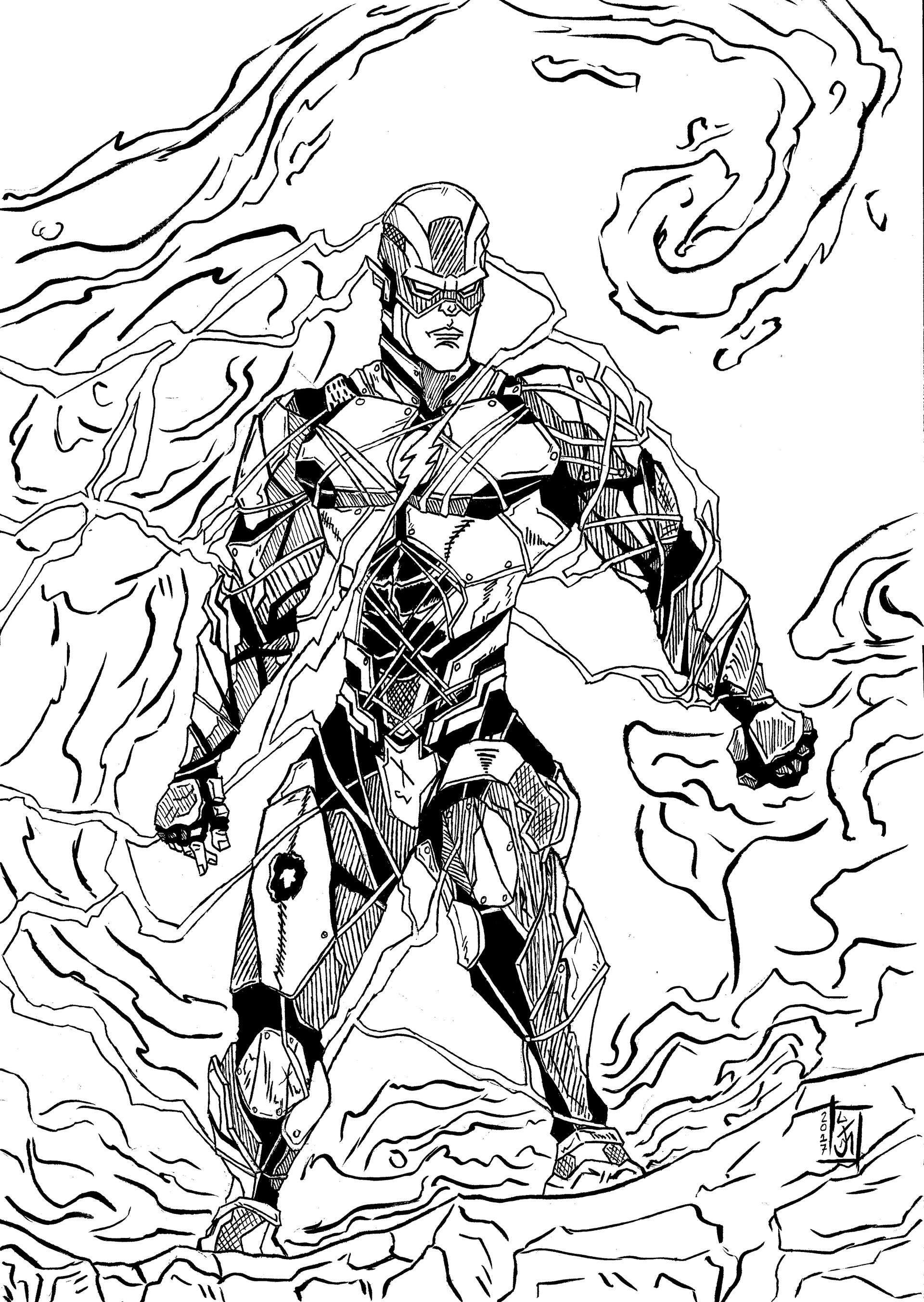 justice league flash coloring pages
