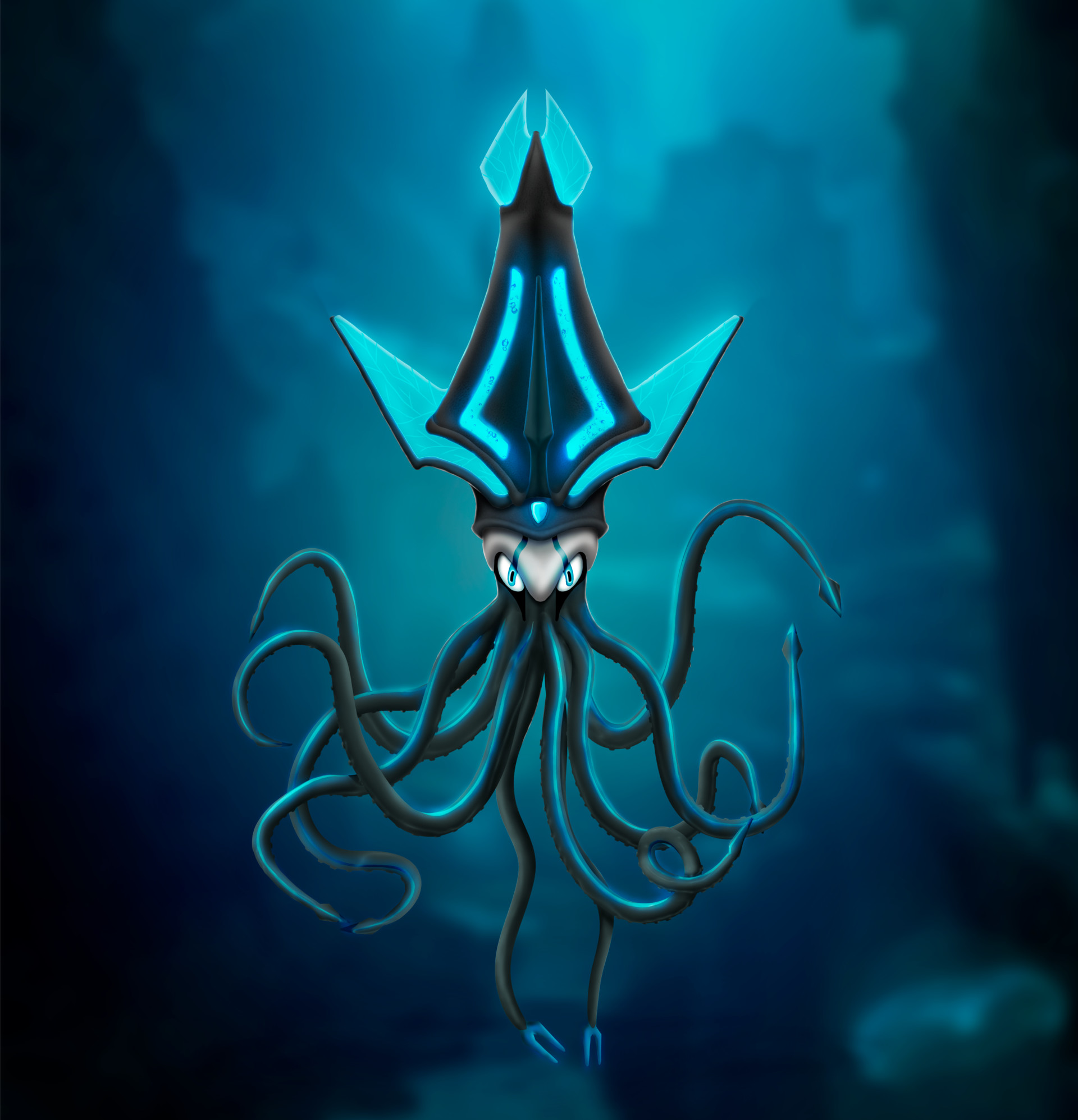 ArtStation - Electric Squid - Elementals Project