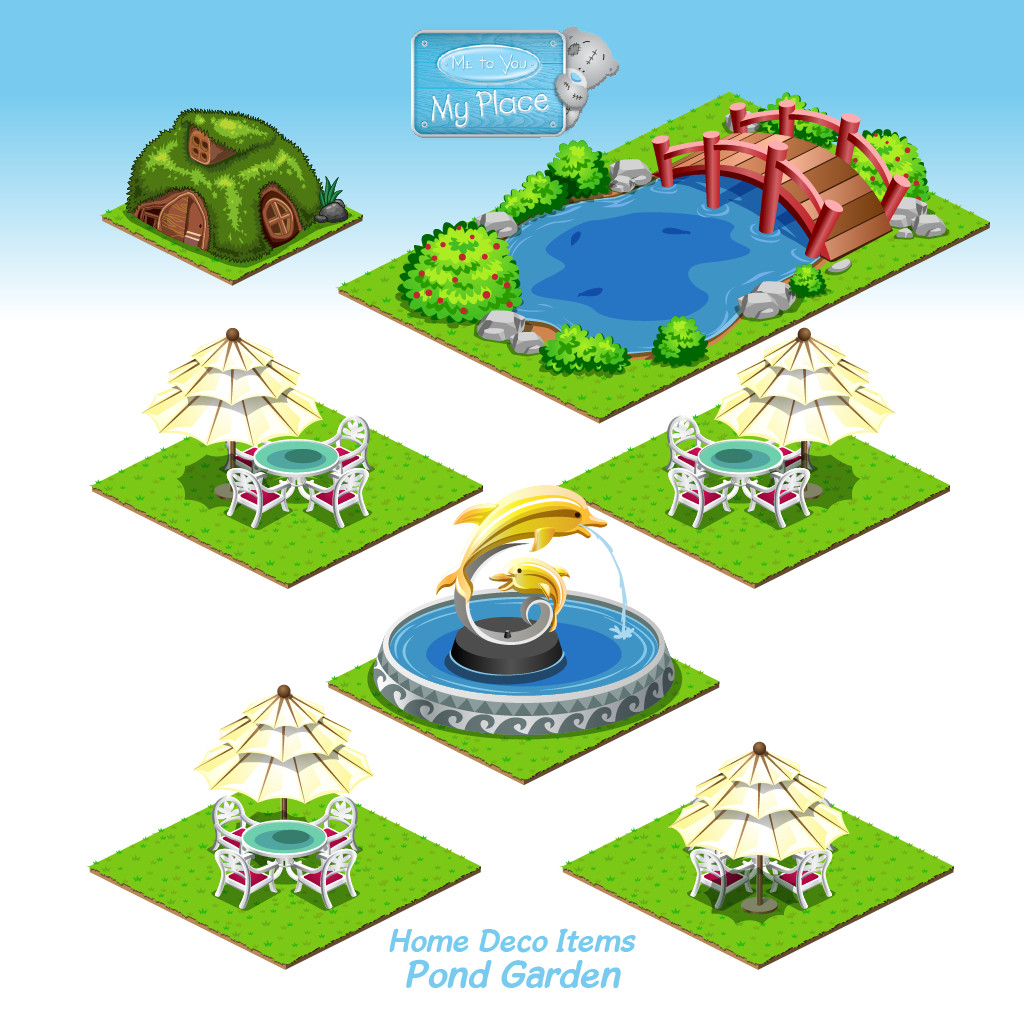 ArtStation - CBG Me to You - Home Deco - Pond Garden