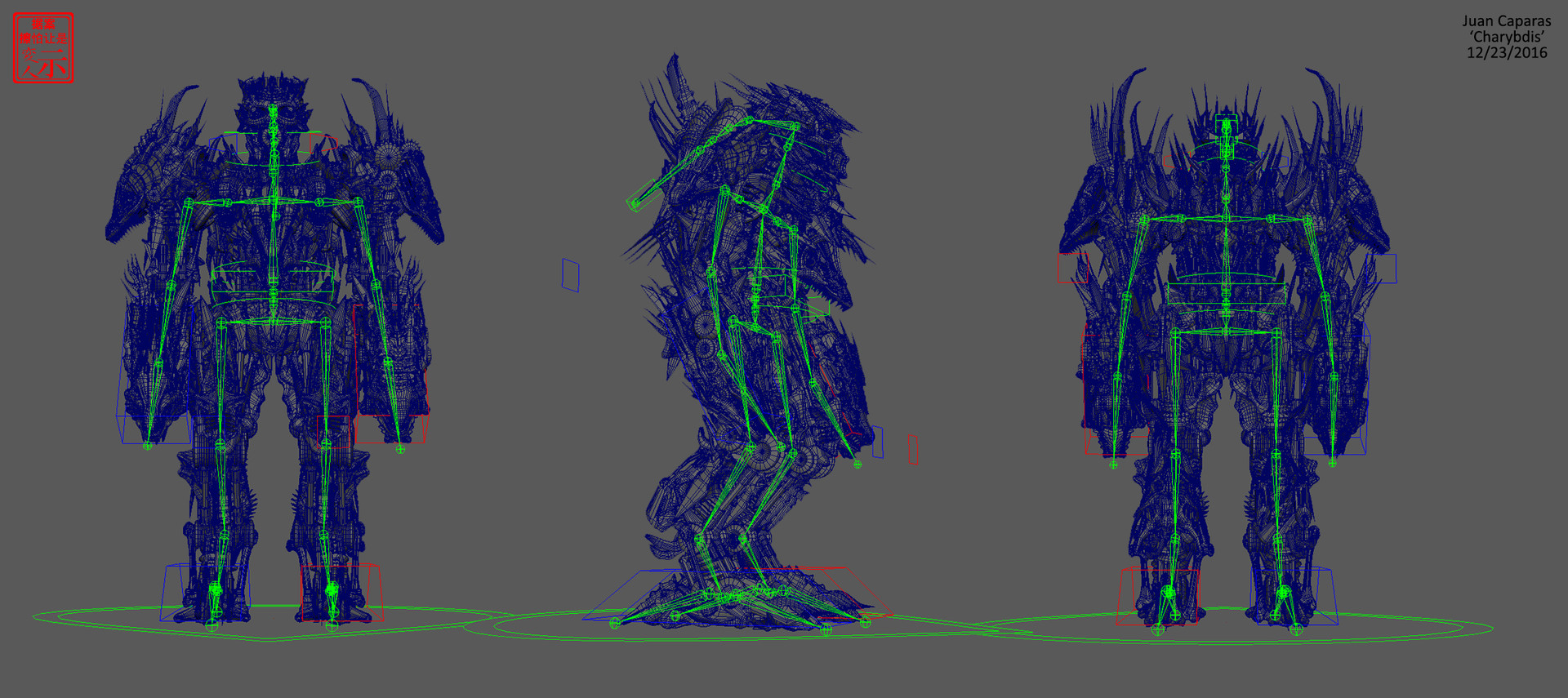 Juan Caparas - 3D Artist - Charybdis - 3D Character Breakdowns