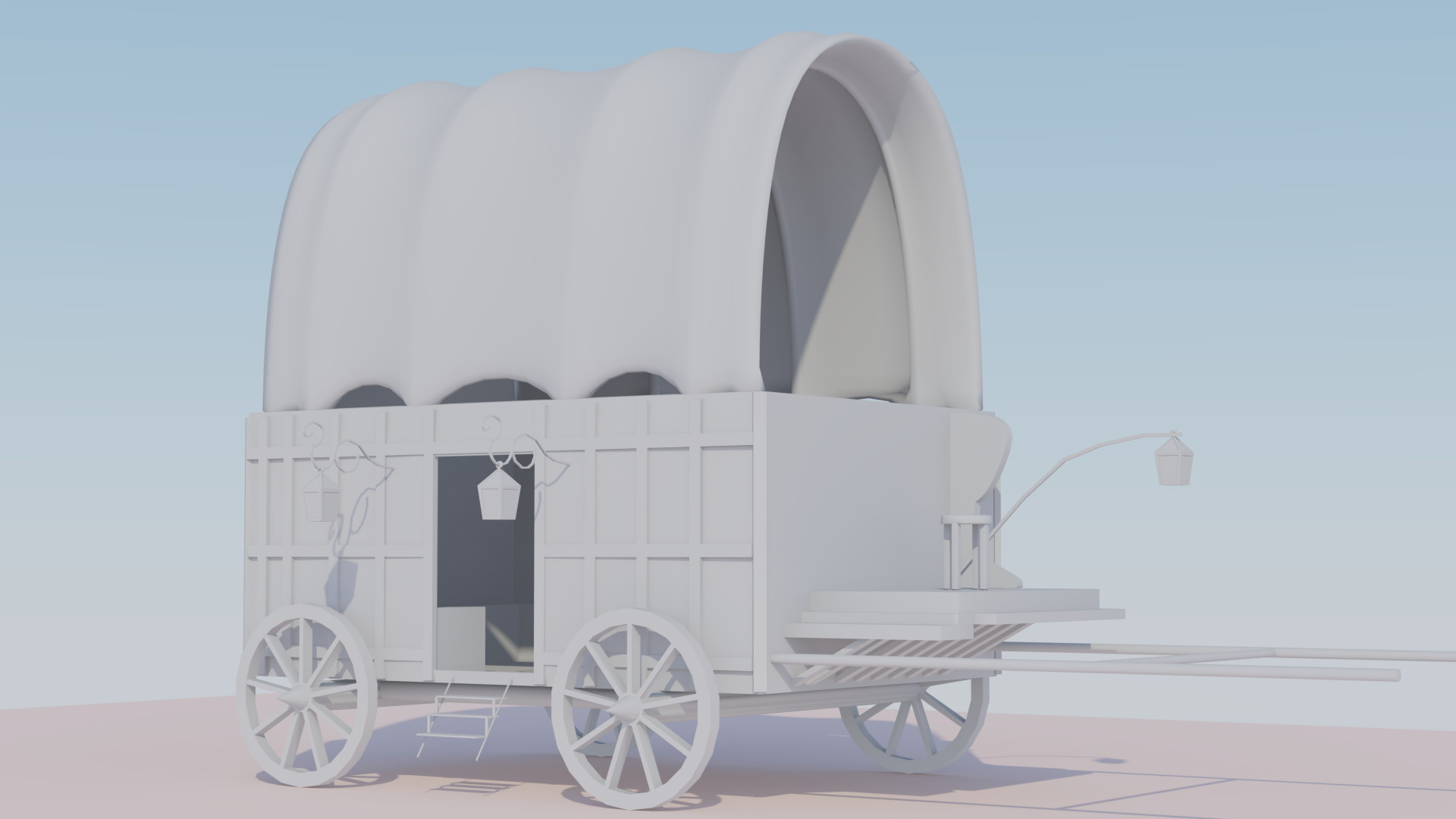 ArtStation - Medieval wagon