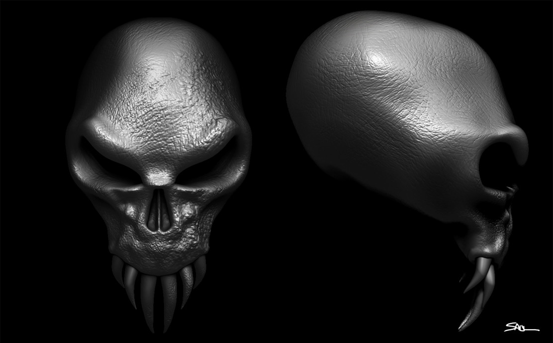 ArtStation - Steel skull