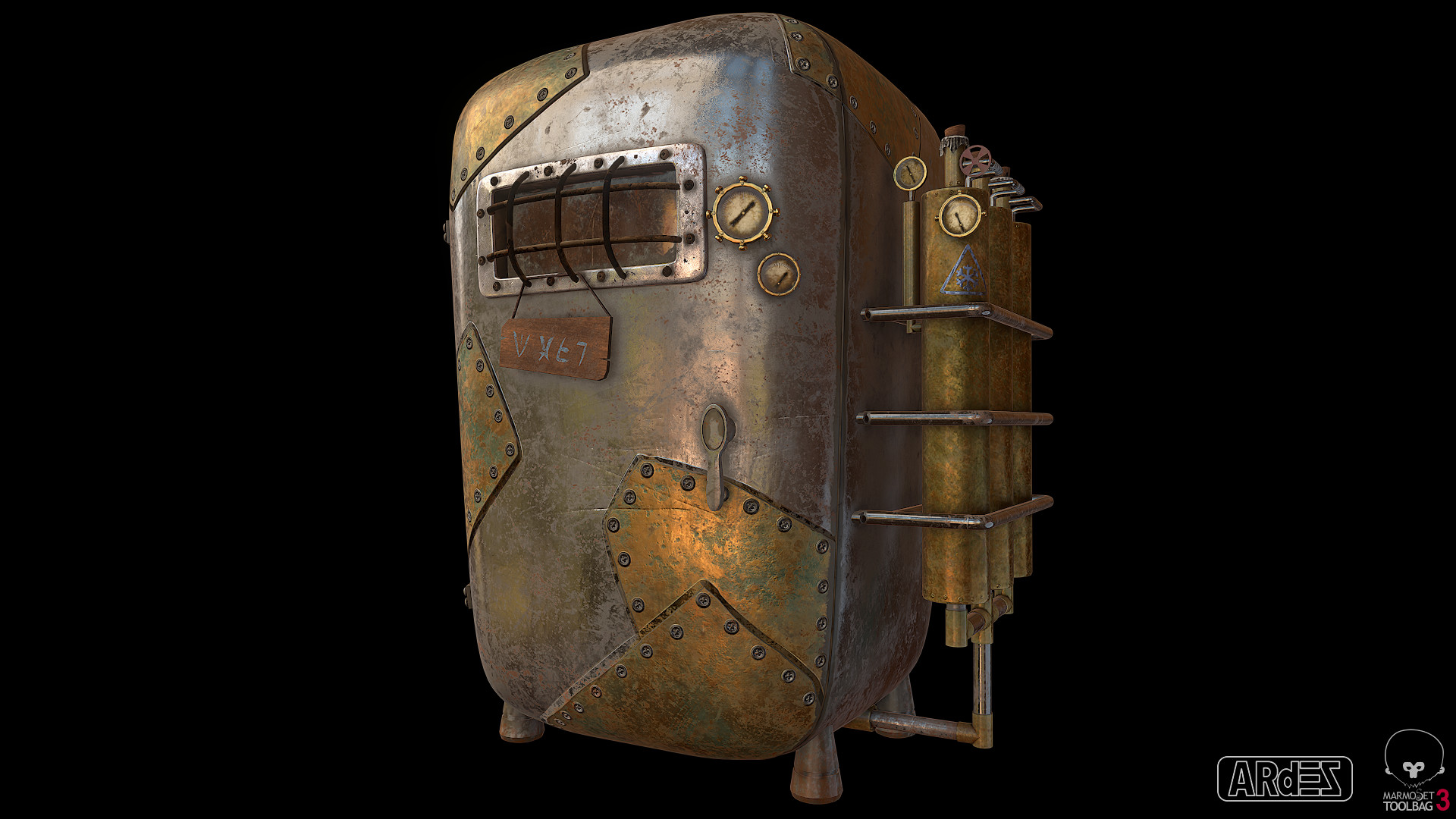 ArtStation - Steam Punk Refrigerator