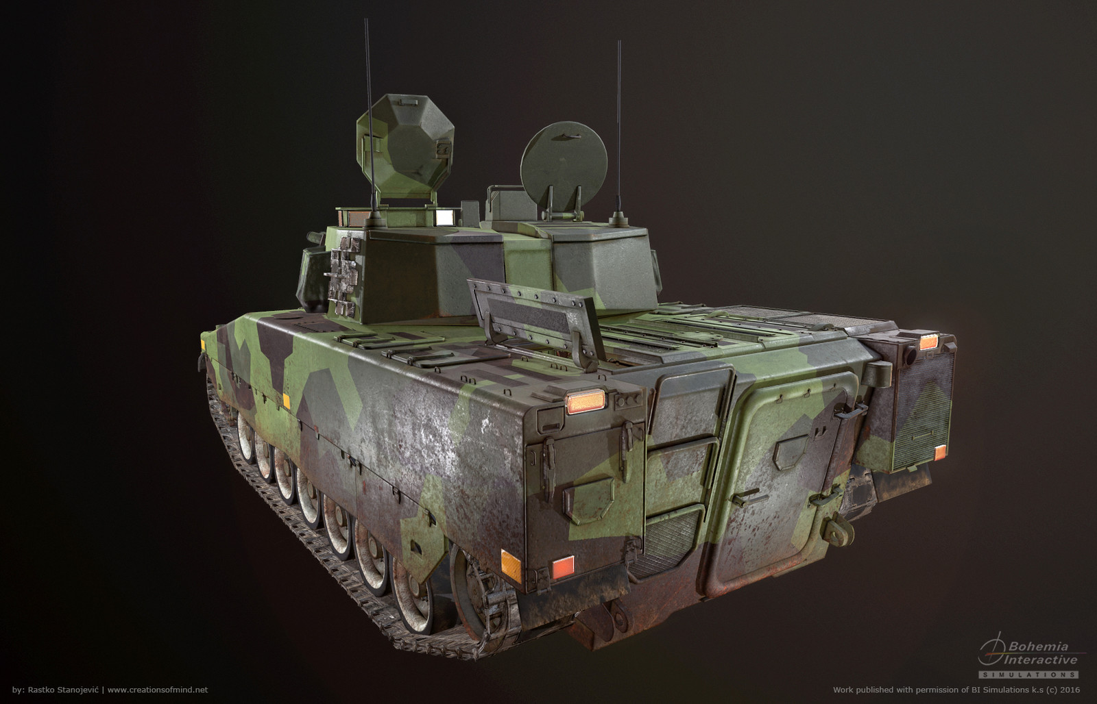 Rastko Stanojevic - Combat Vehicle 90 (Strf 9040) - Game Model (2016)