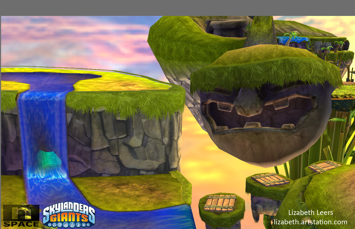 Lizabeth Leers 3d prop and environment art - Skylanders Giants 3DS