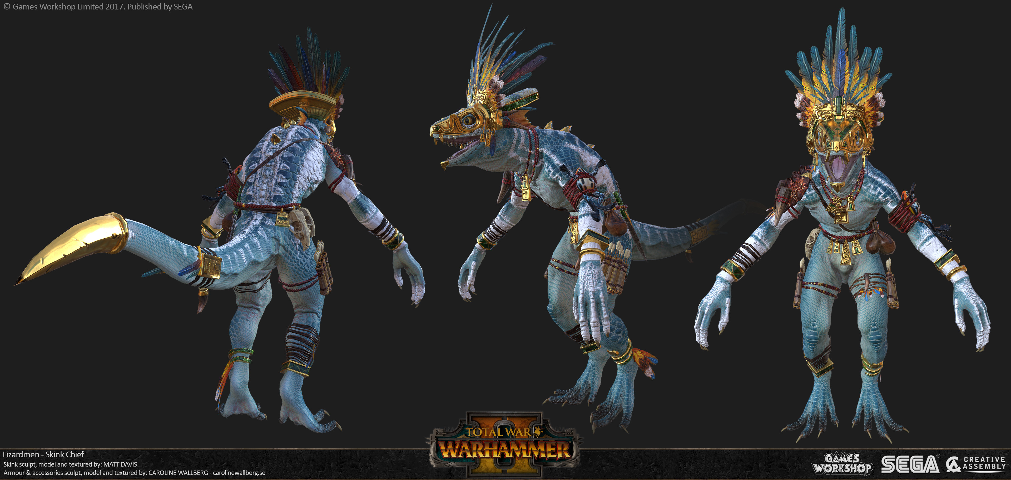 Apel Wallberg - Total War: Warhammer - Skink Chief