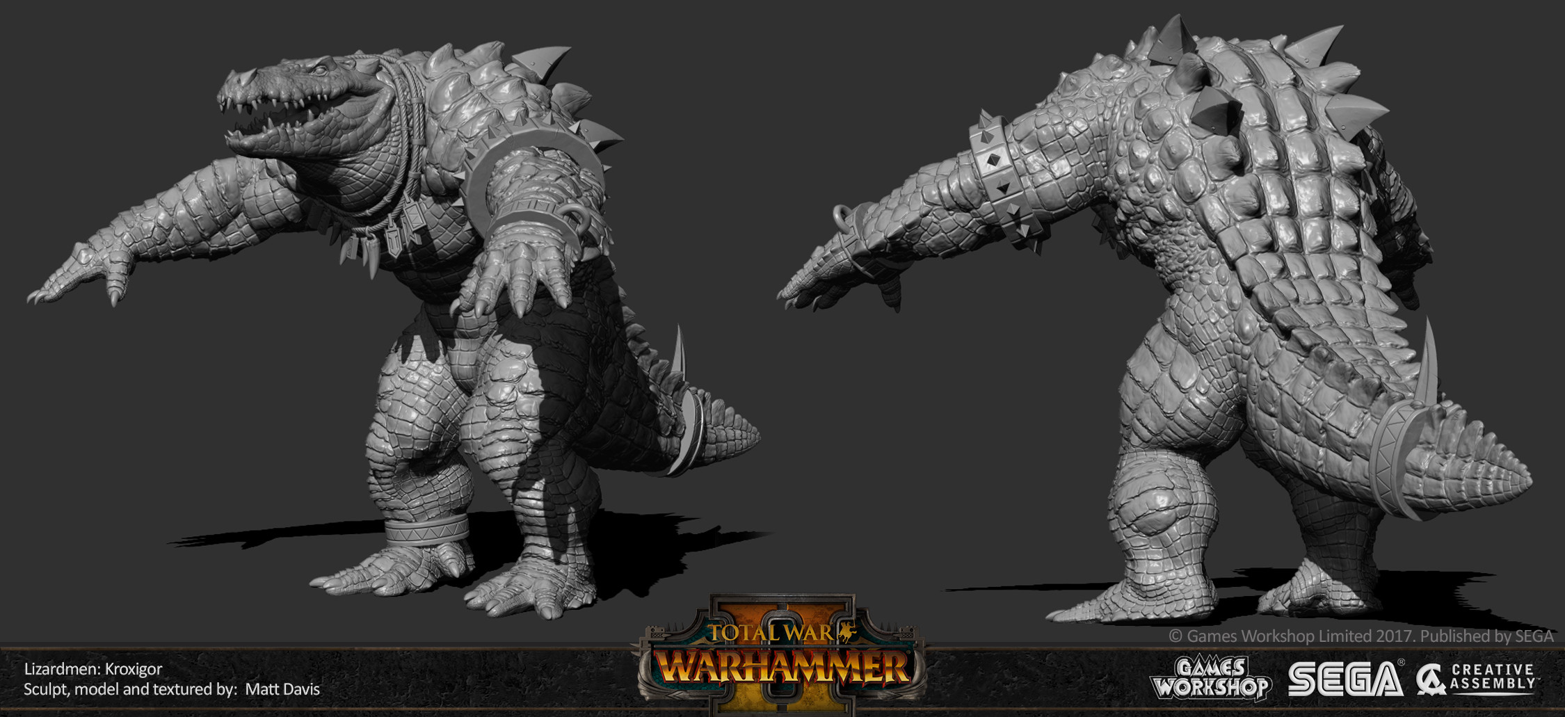 Matthew Davis - Total War: Warhammer 2 -Kroxigors