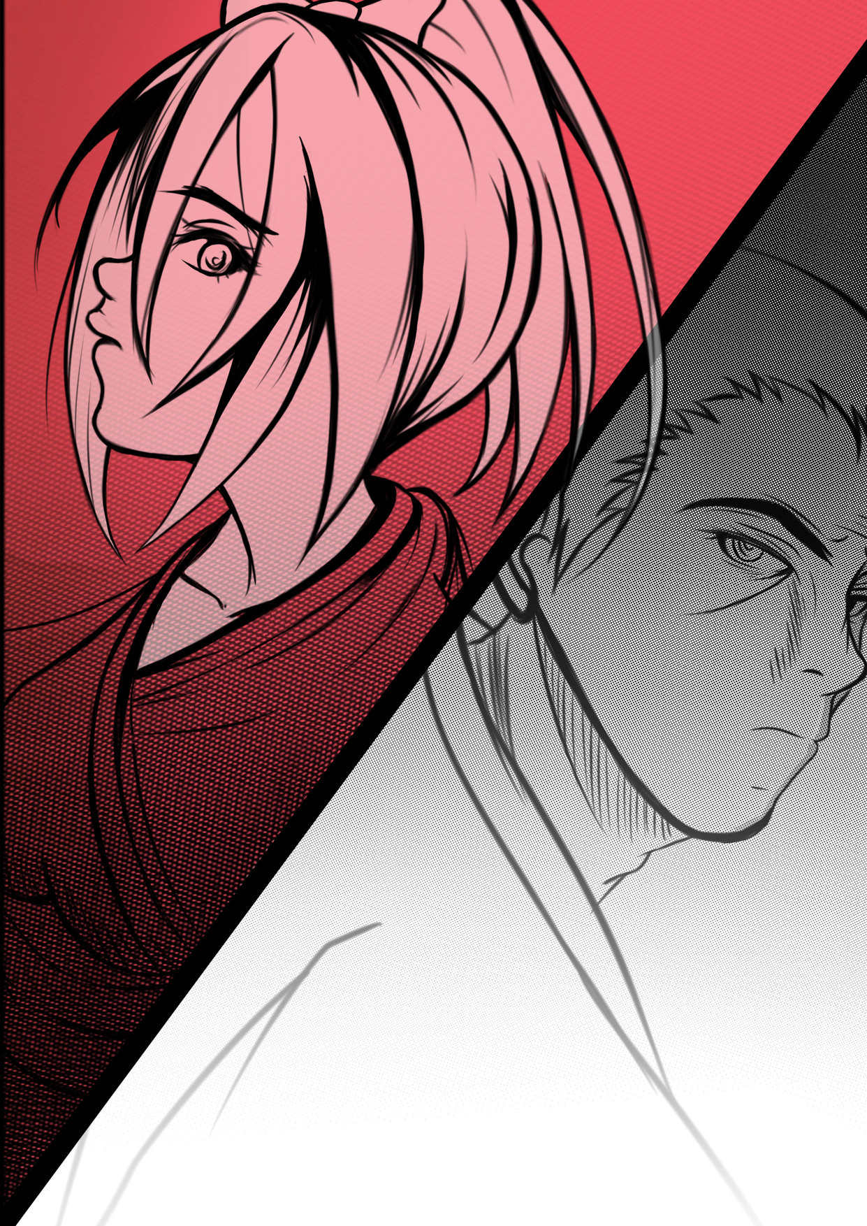 ArtStation - Miyamoto Musashi Comic Cover