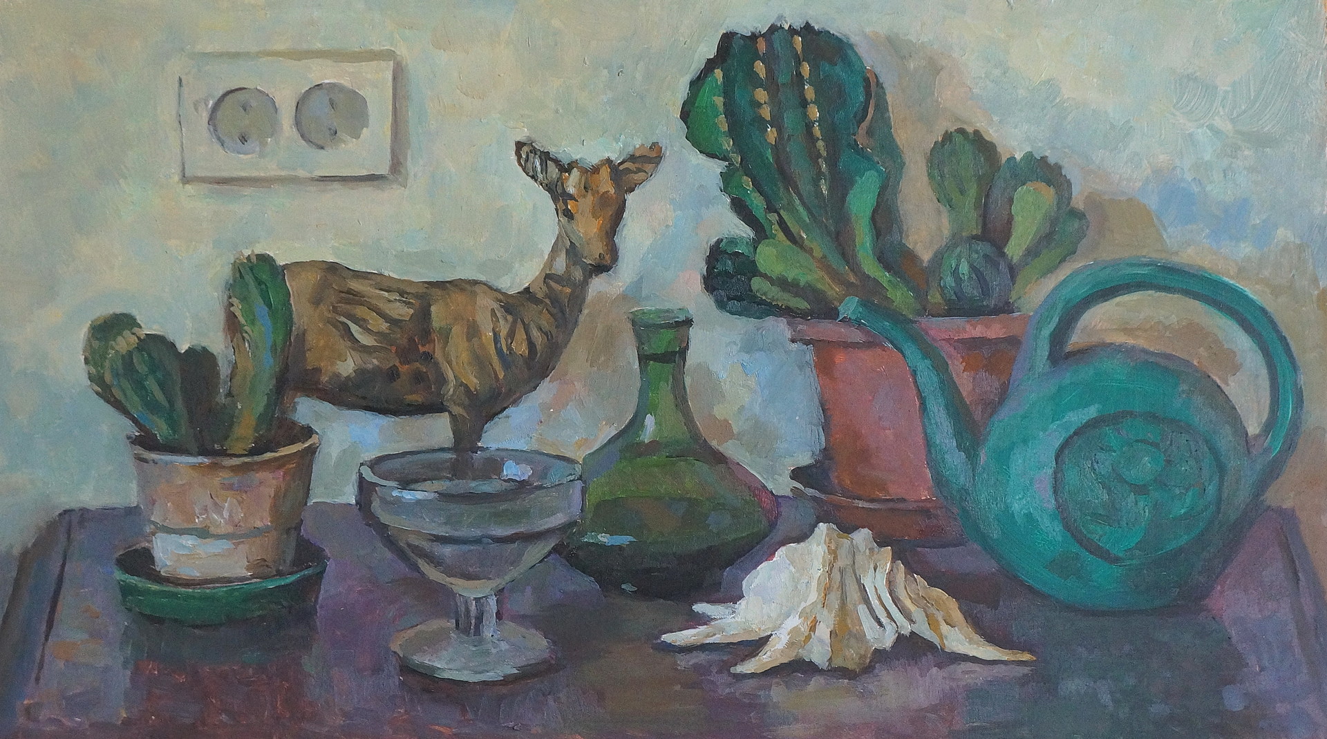 ArtStation - cactus still life