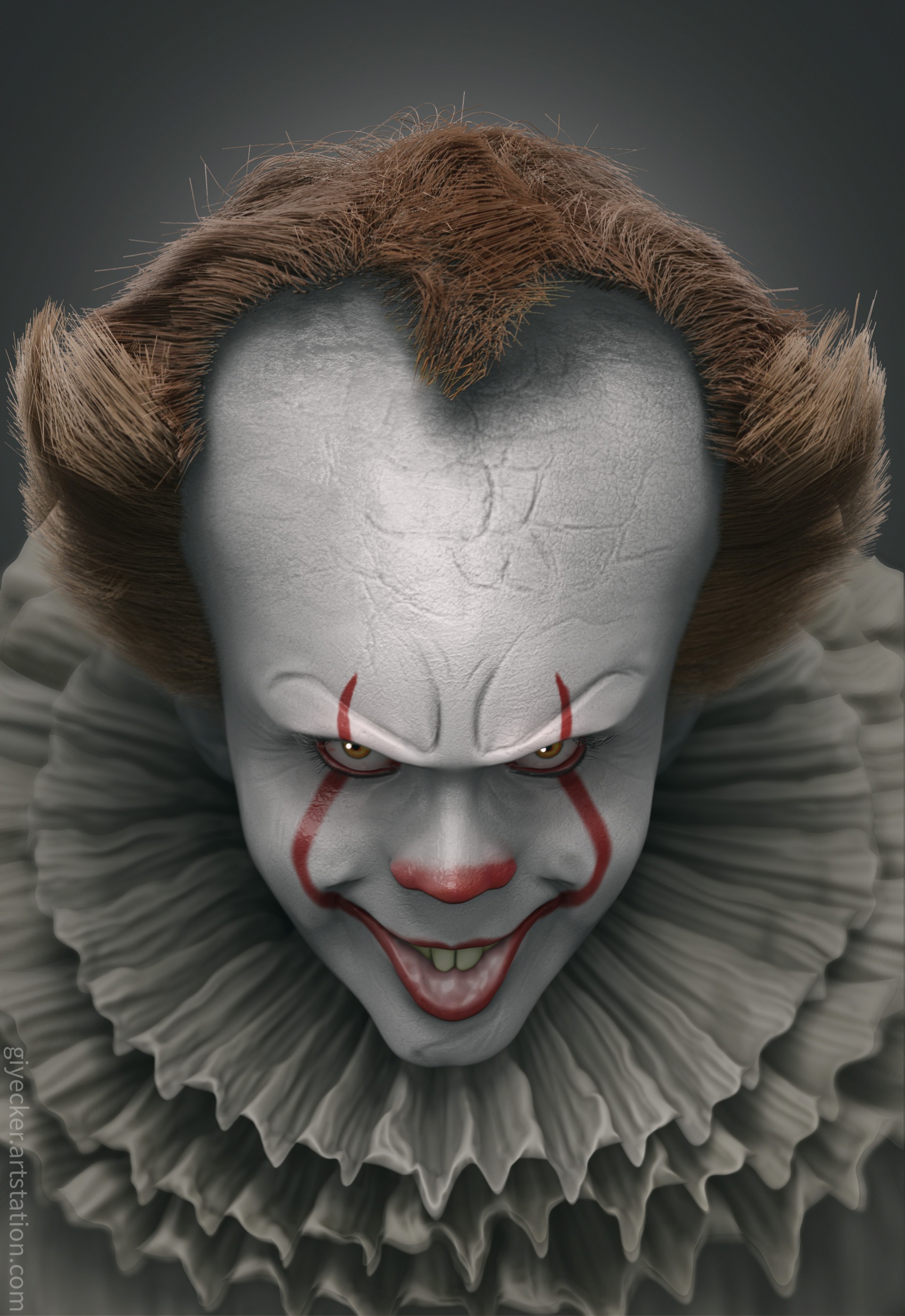 ArtStation - "IT" - Pennywise Sculpt 3D [My classic render]