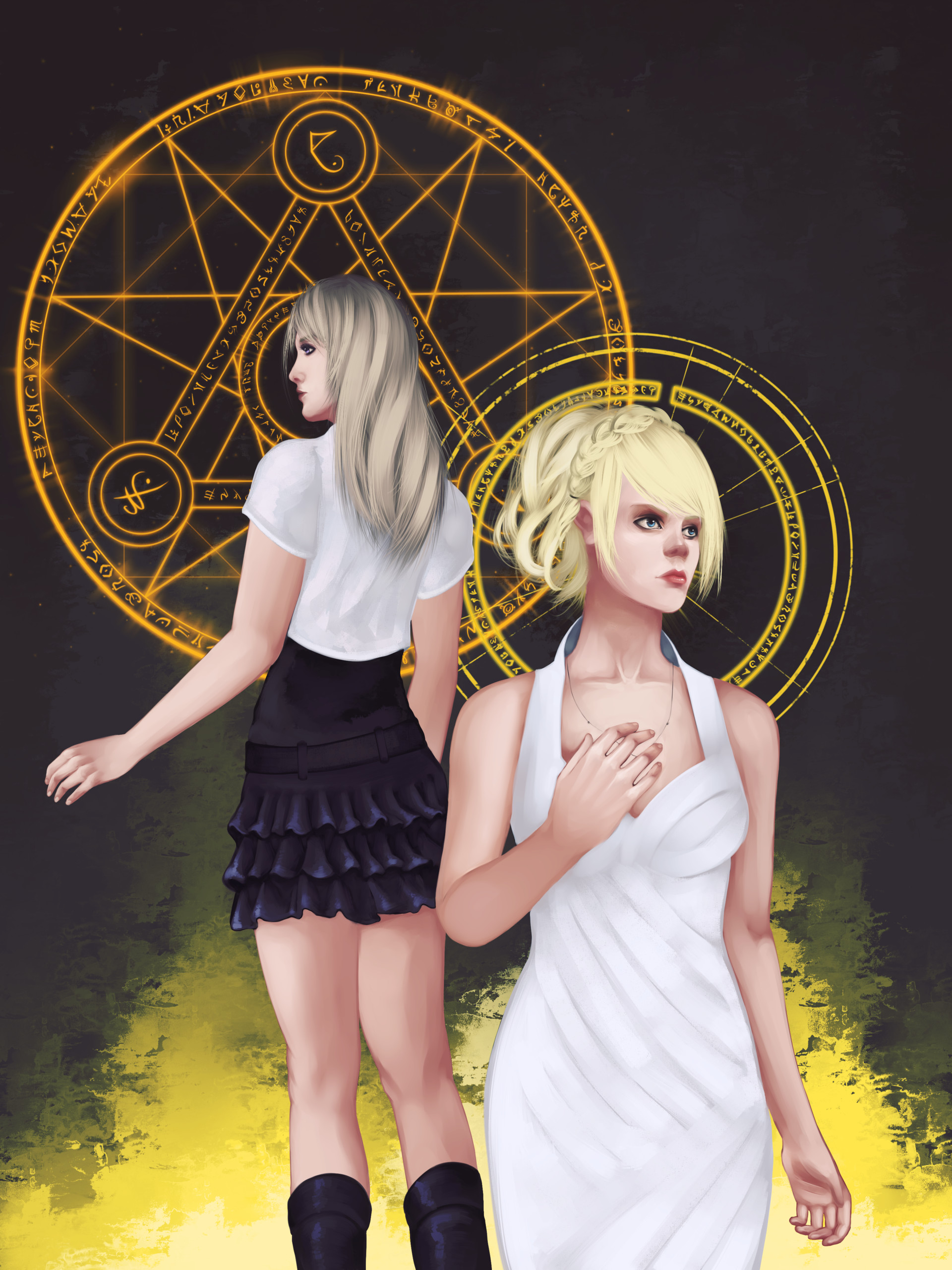 ArtStation - Lunafreya and Stella Nox Fleuret