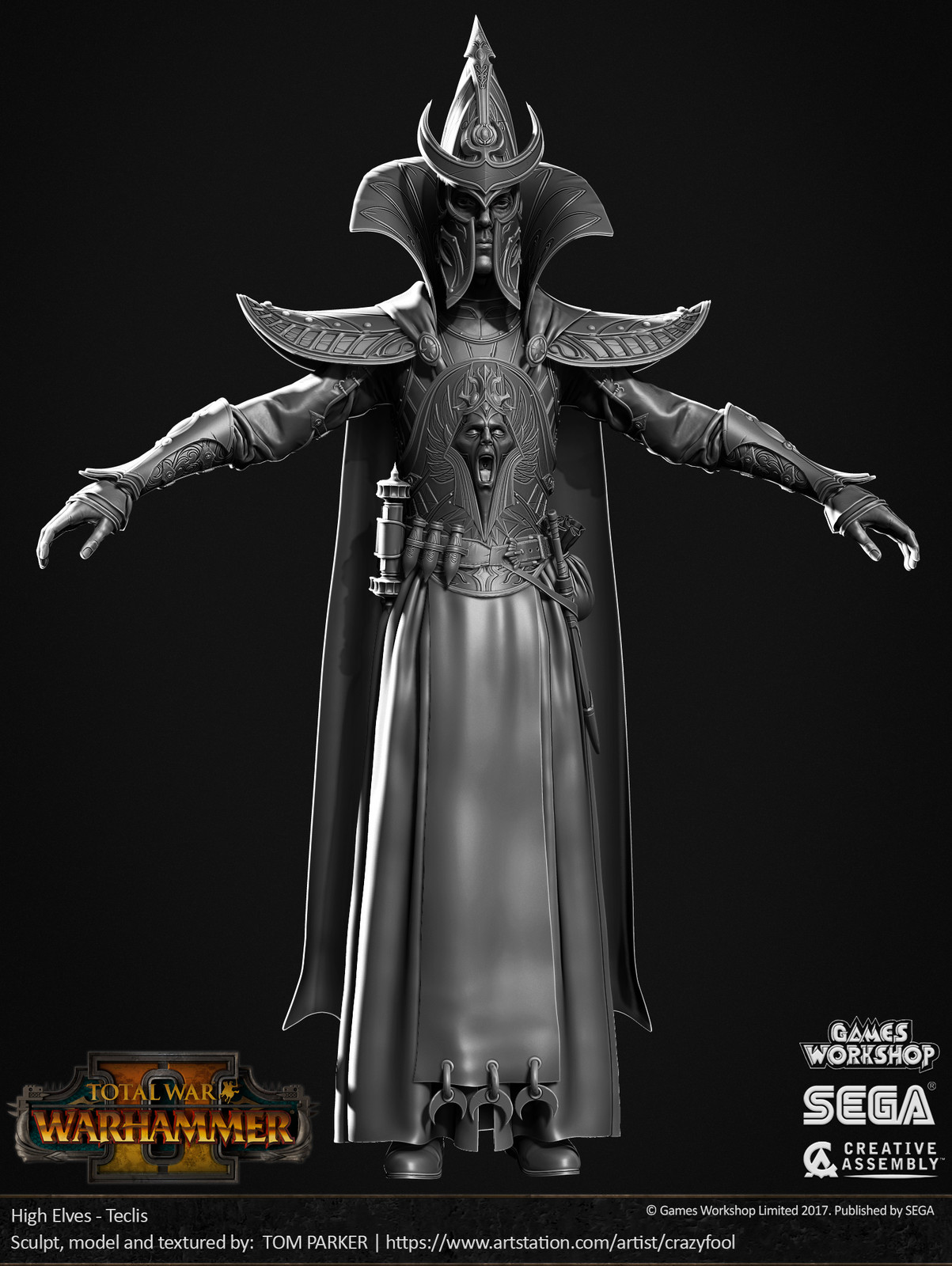 Tom Parker - Total War Warhammer 2 - Teclis high poly