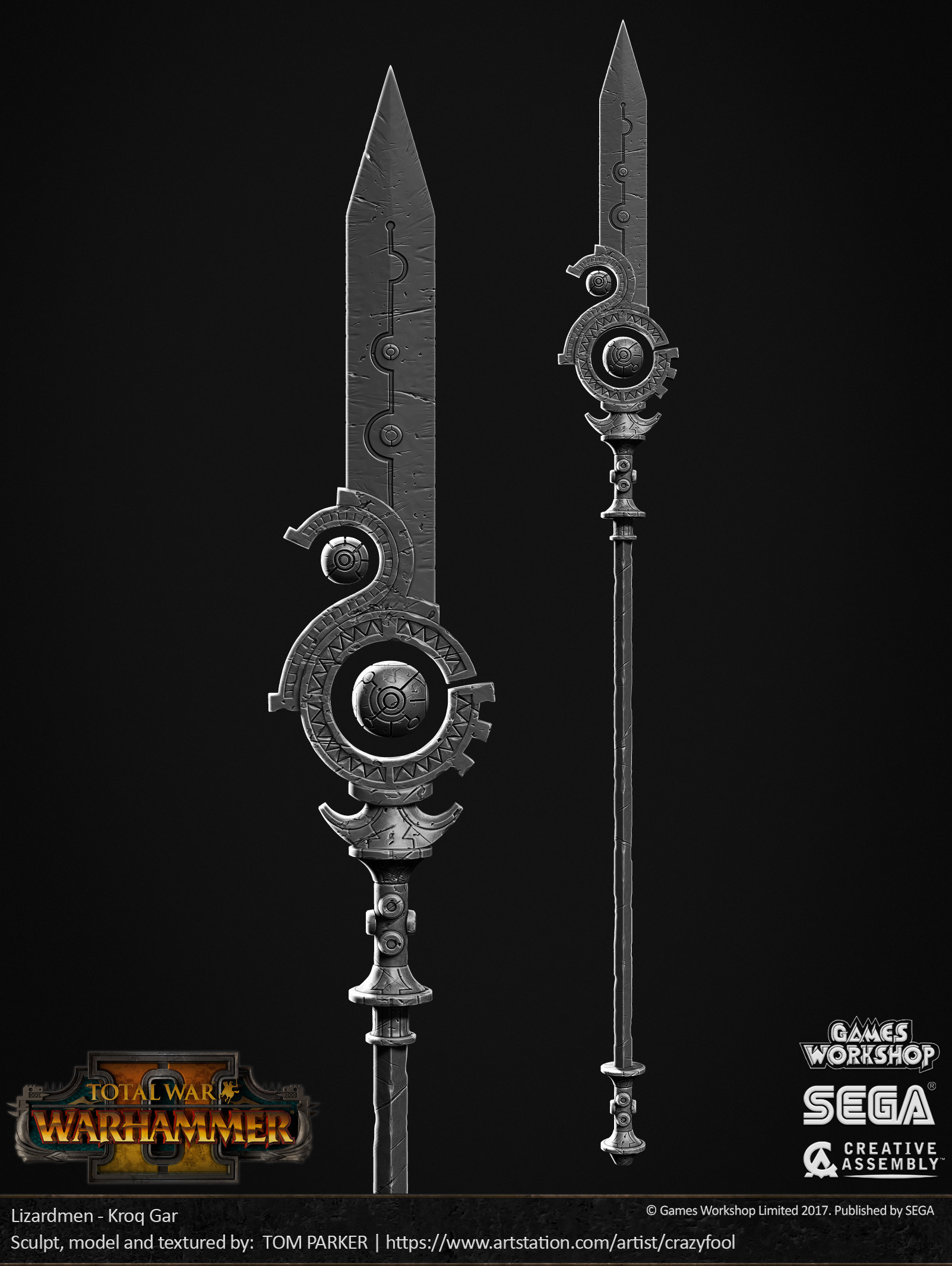 Tom Parker - Total War Warhammer 2 - Kroq Gar High Poly