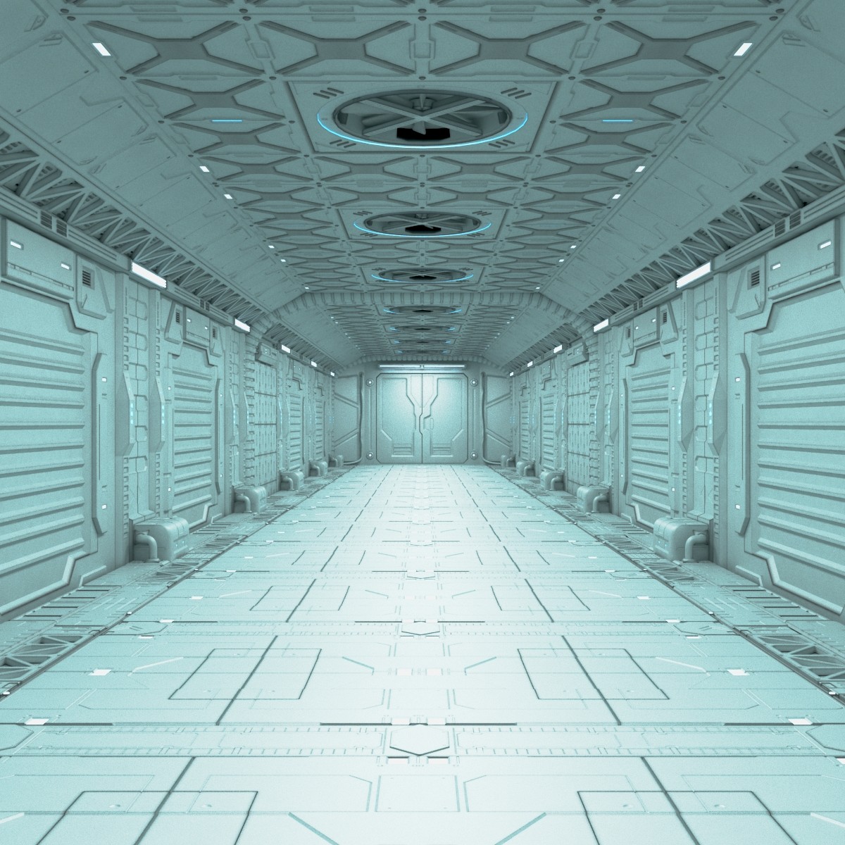 ArtStation - Sci-Fi corridor