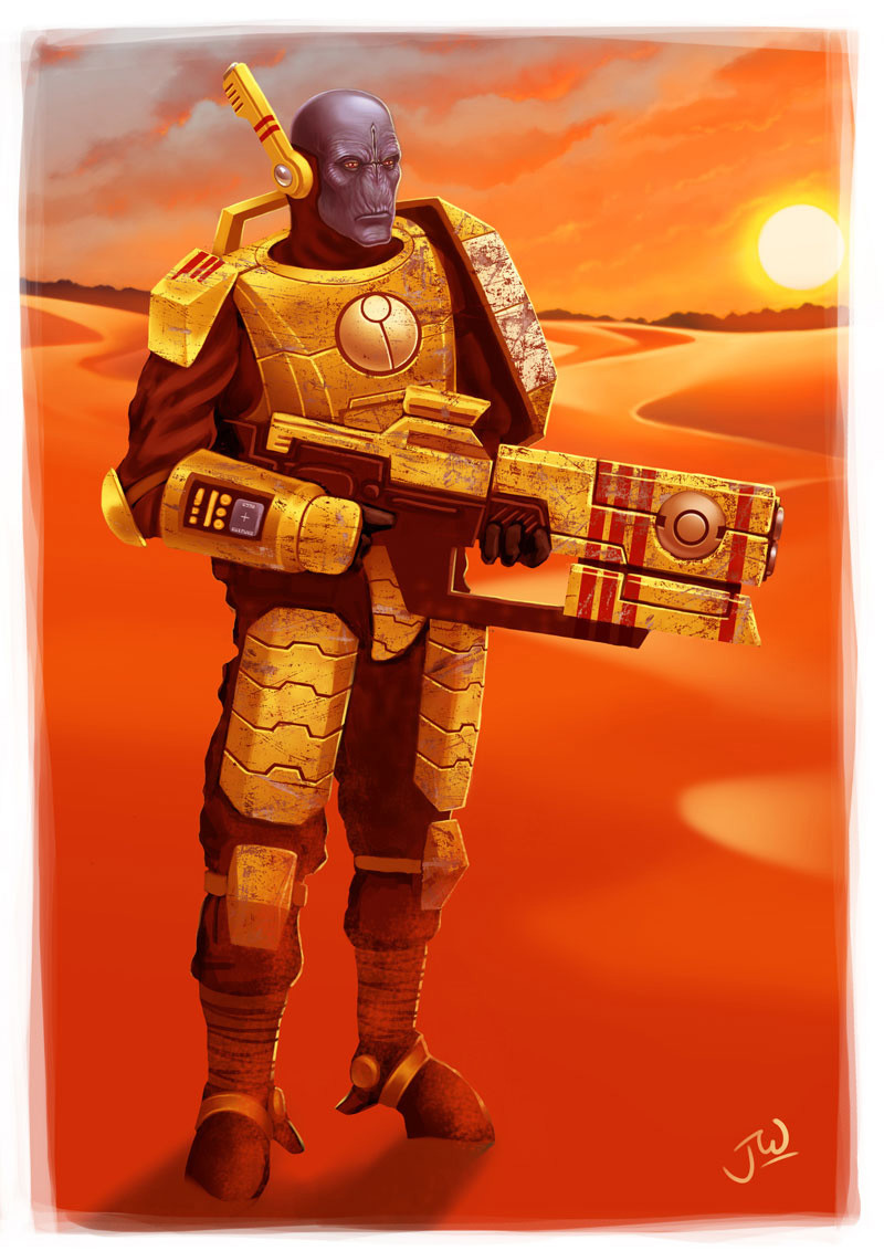 ArtStation - Tau Fire Warrior, Jay Westcott