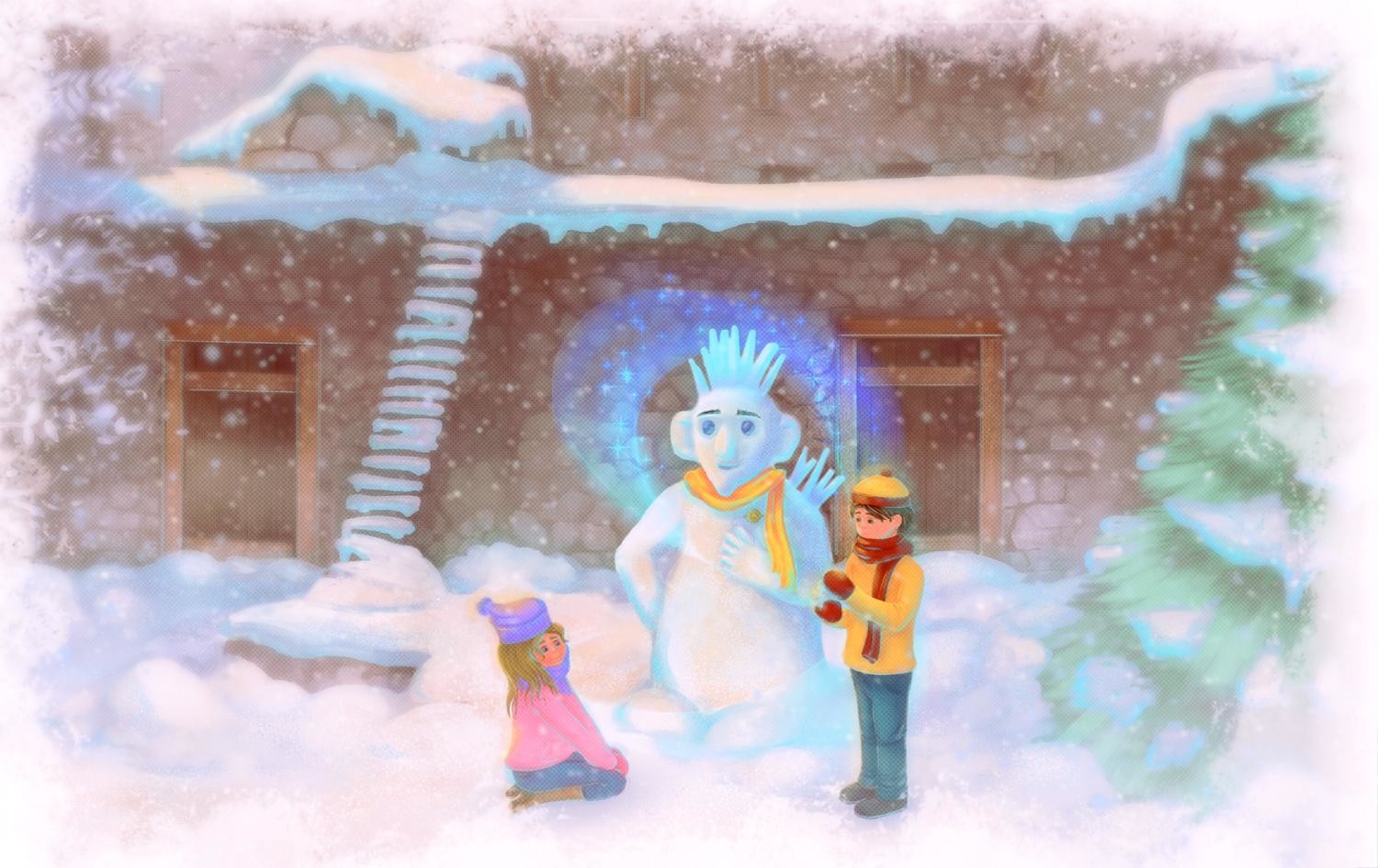 ArtStation - SnowMan Illustration