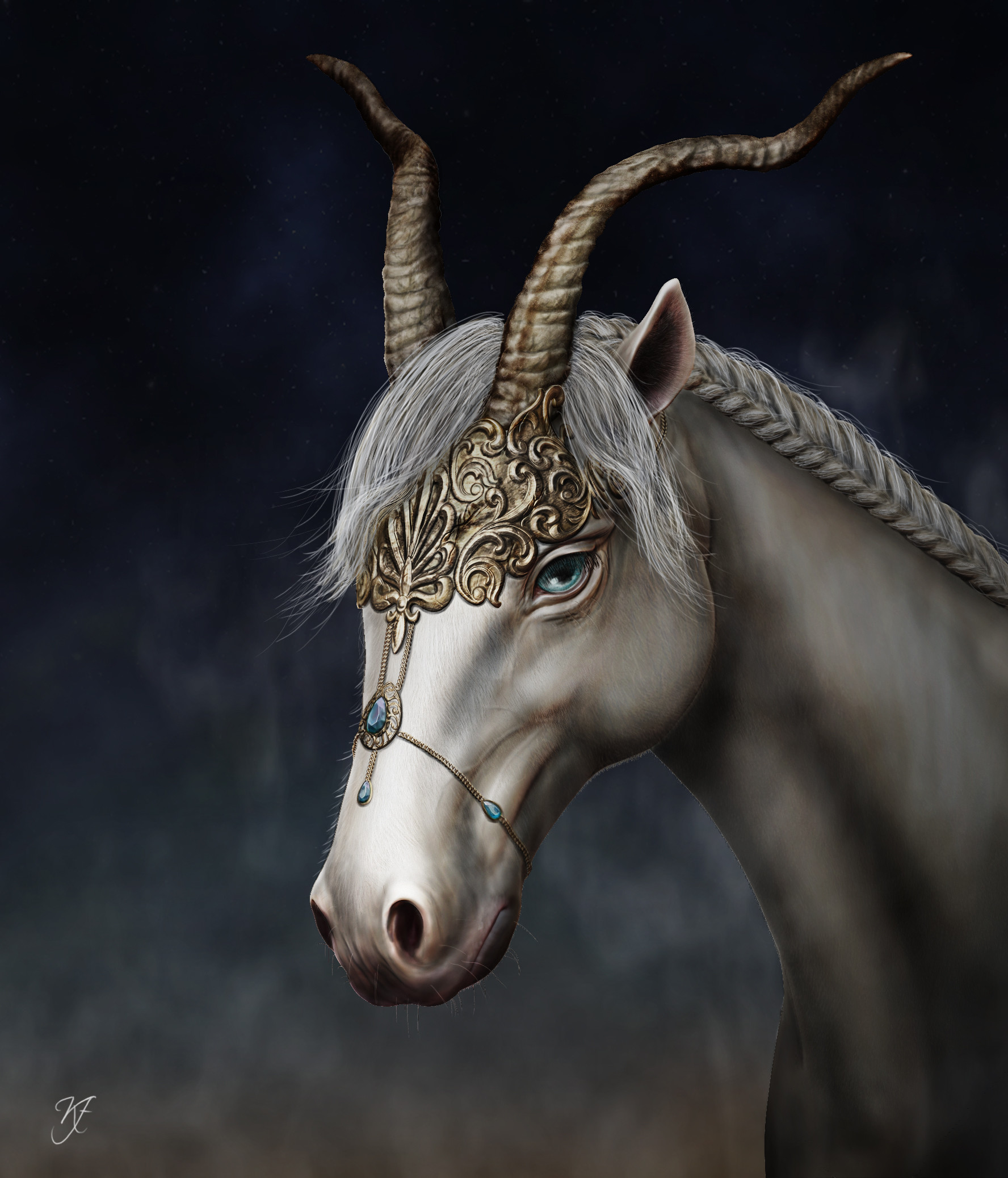 ArtStation - Elven Steed, Kara Flintoff