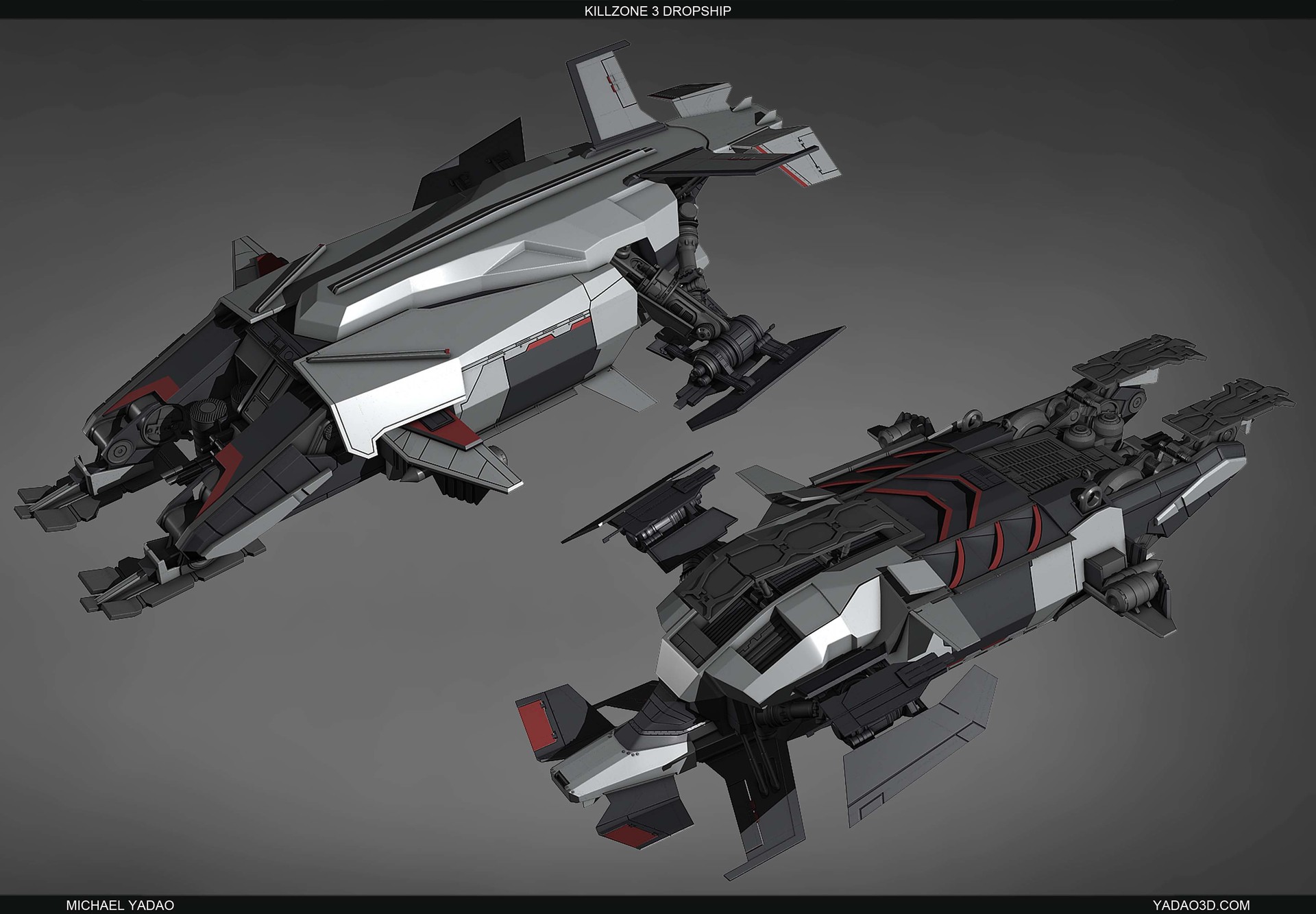 Michael Yadao - High Poly - Killzone Dropship