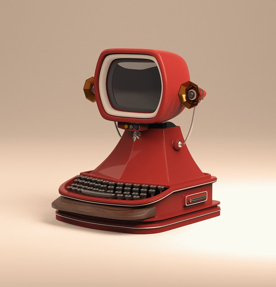 ArtStation - Steampunk (-ish) computer