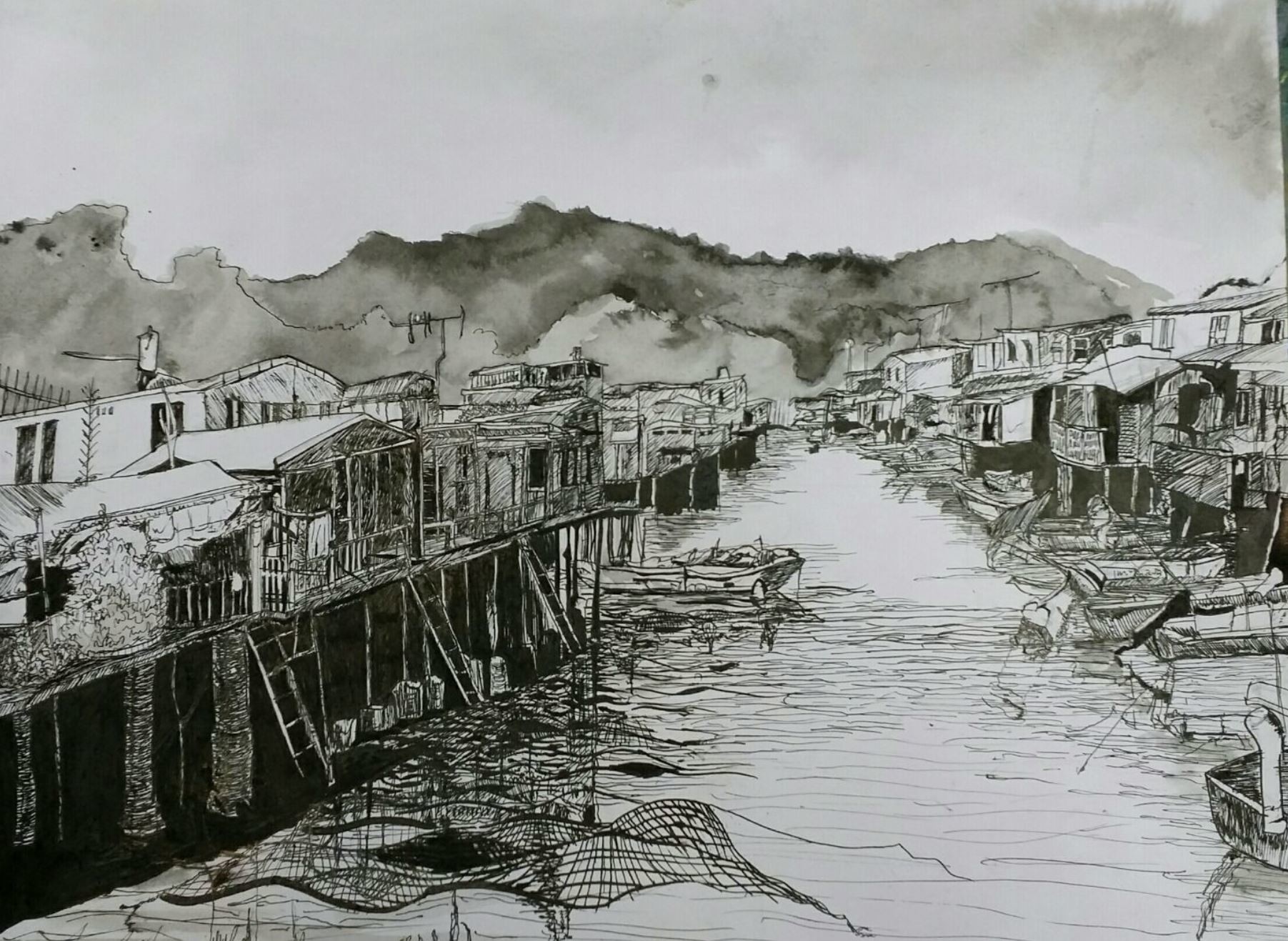 ArtStation - Tai O, Hong Kong fisherman shed