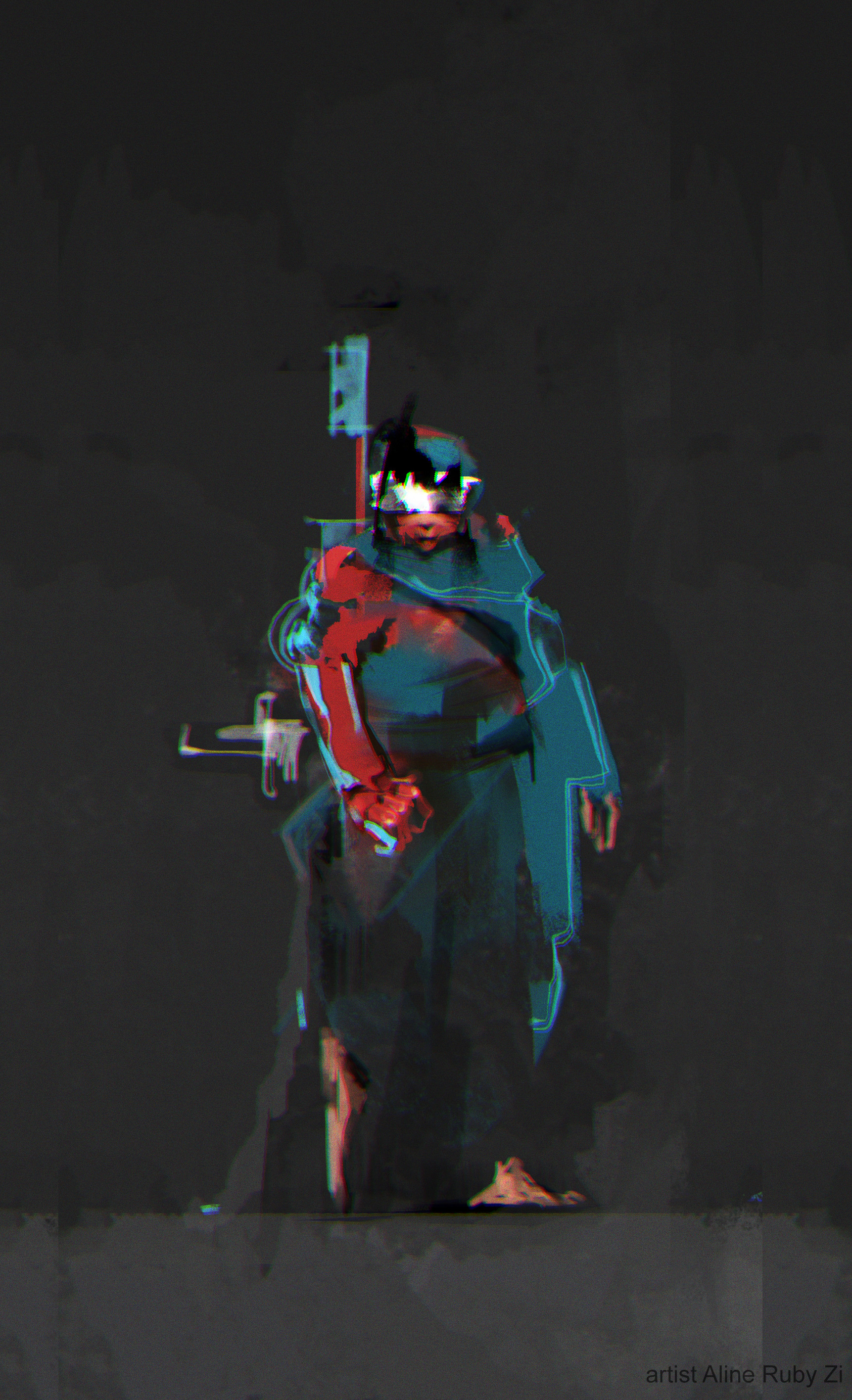 Cyber Samurai Concept Art