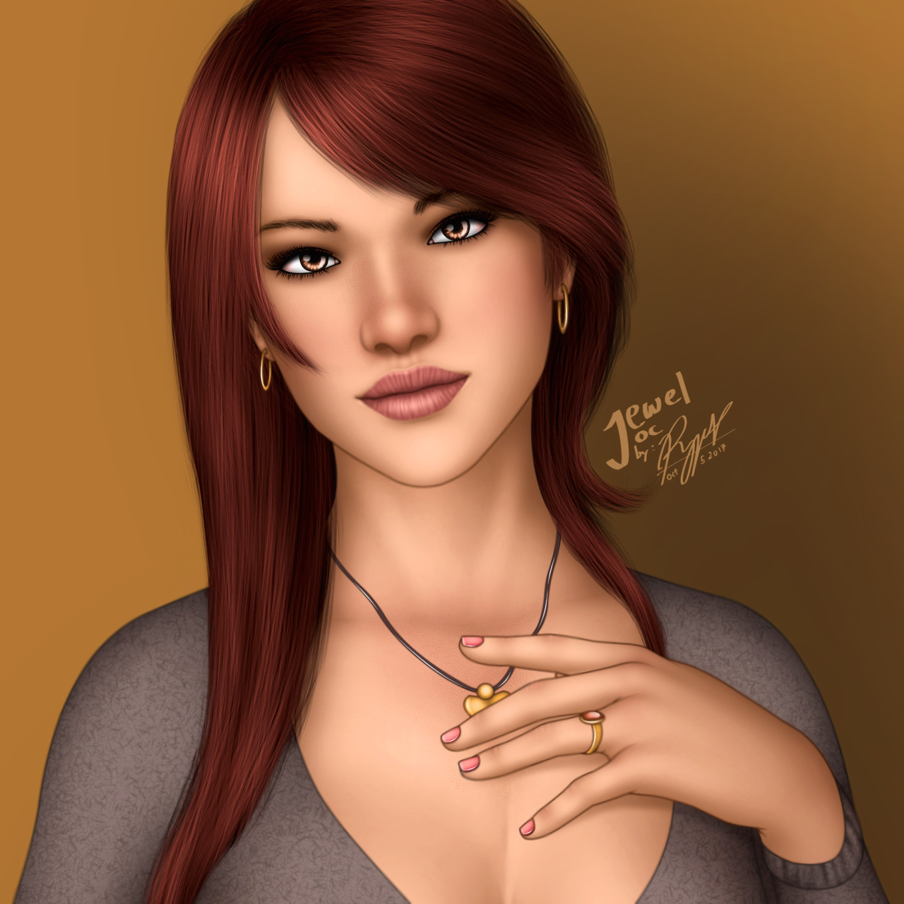 ArtStation - Jewel (OC) October 5 2017 Practice