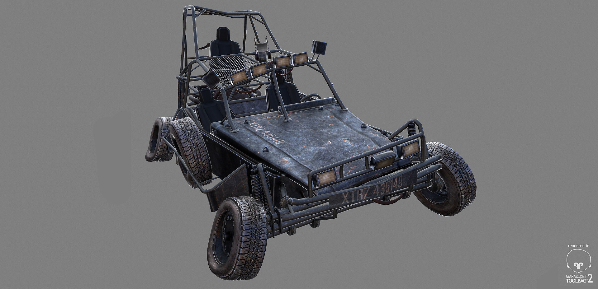 ArtStation - Abandoned Dune buggy