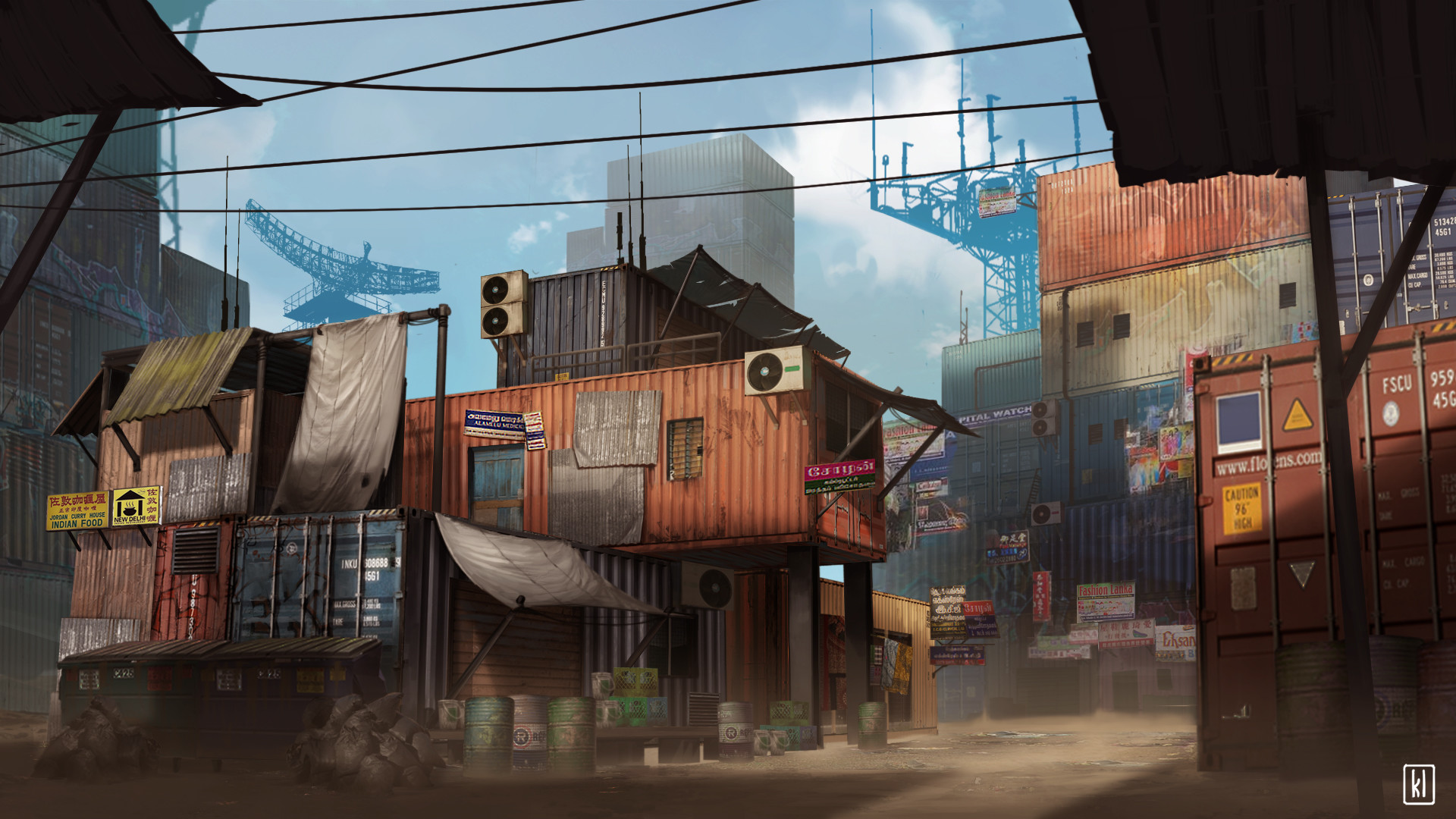 ArtStation - Rise of Io - Crate Town