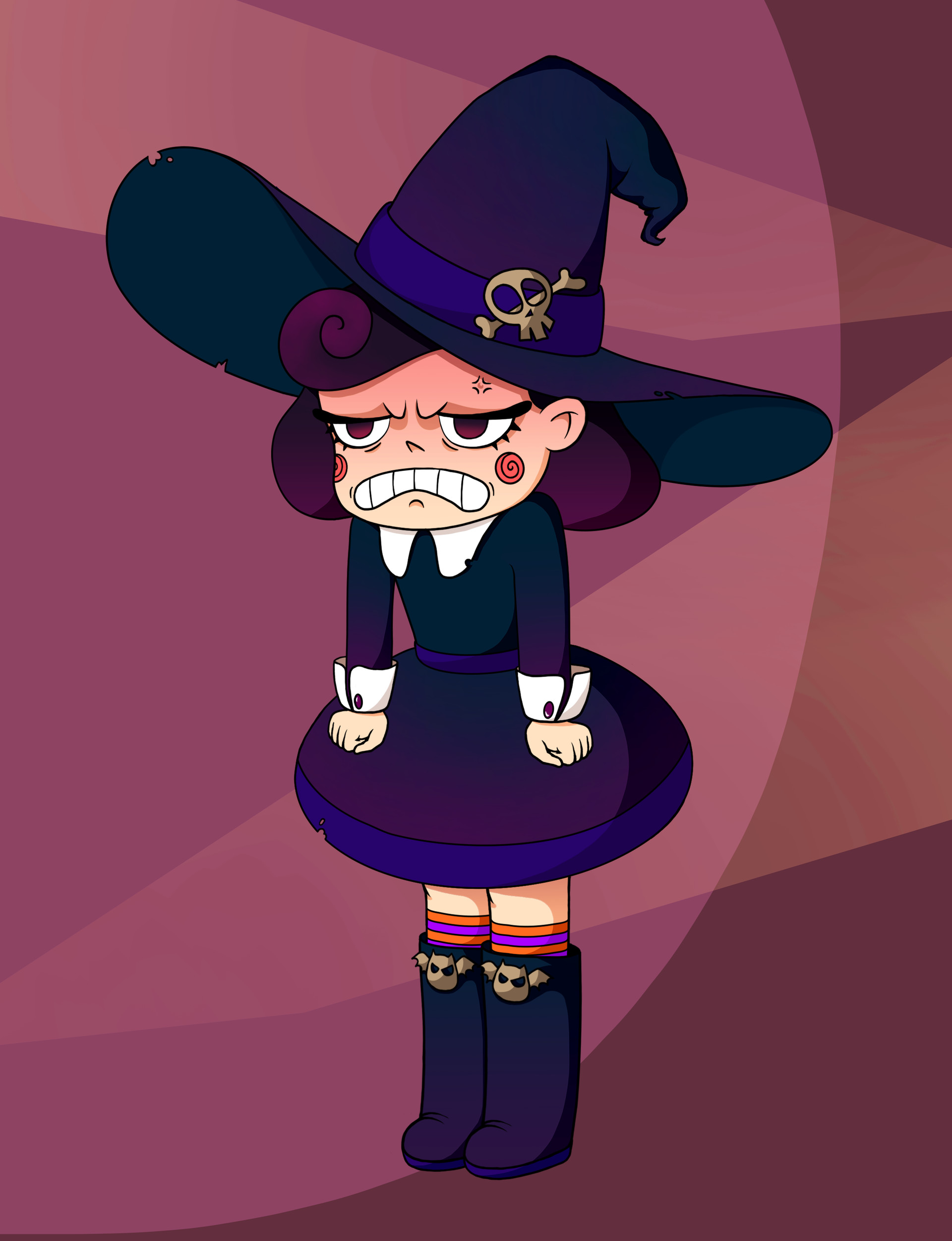 ArtStation - Little angry witch