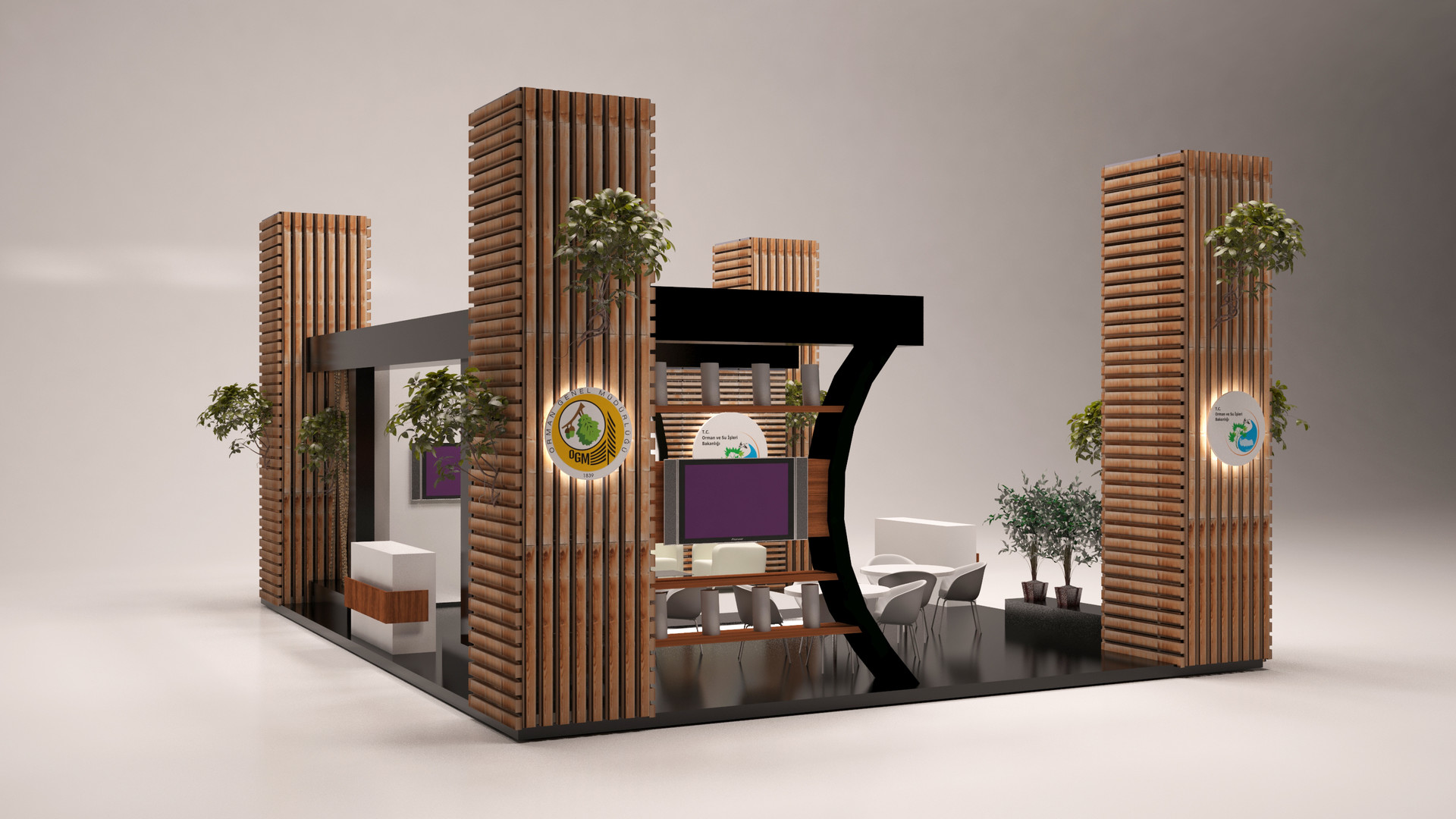 ArtStation - wood exhibition fair