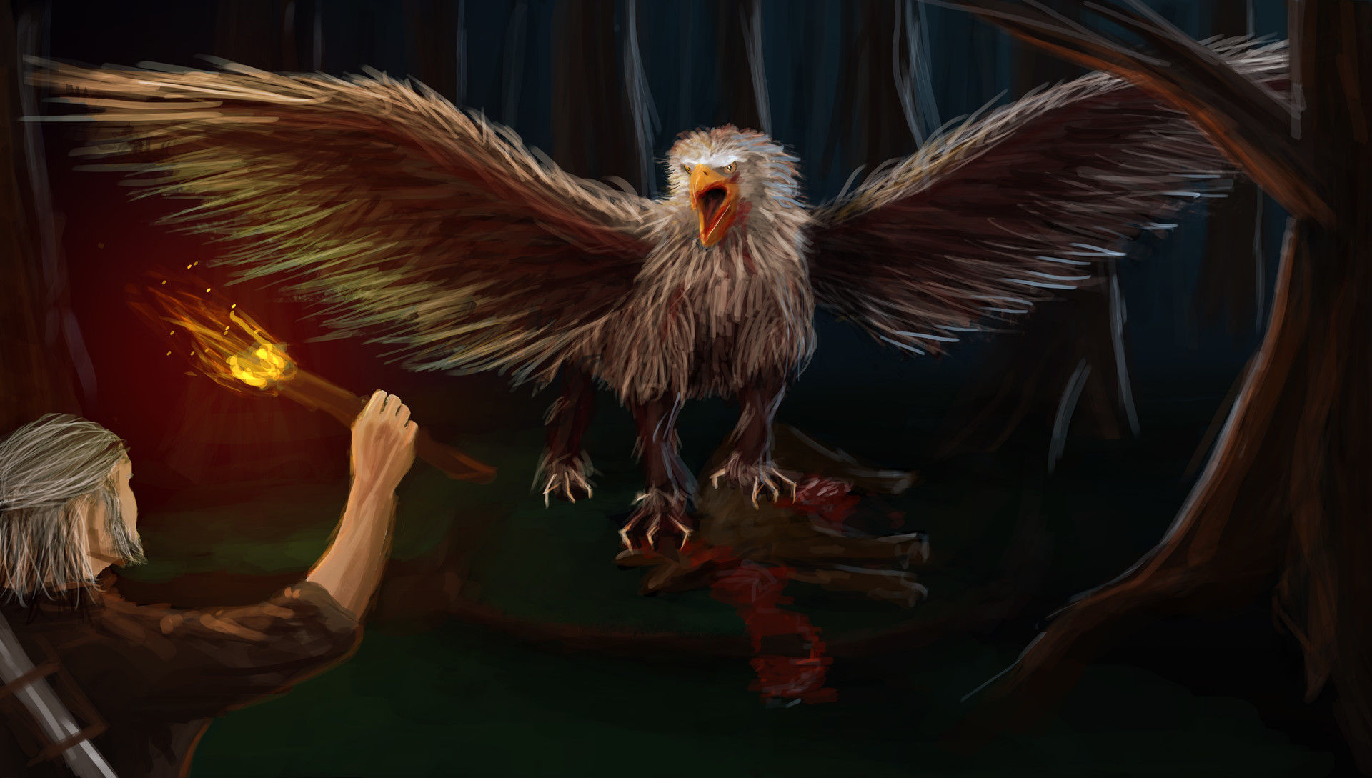 ArtStation - Witcher Griffin Art