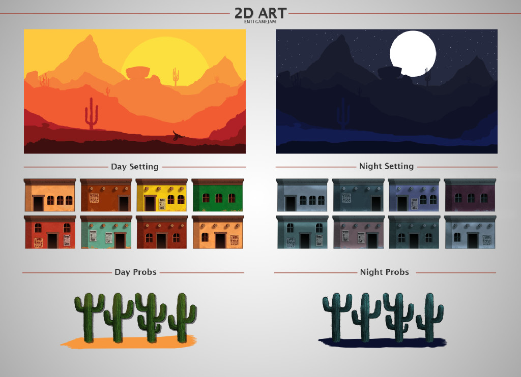 ArtStation - 2D Desert Assets