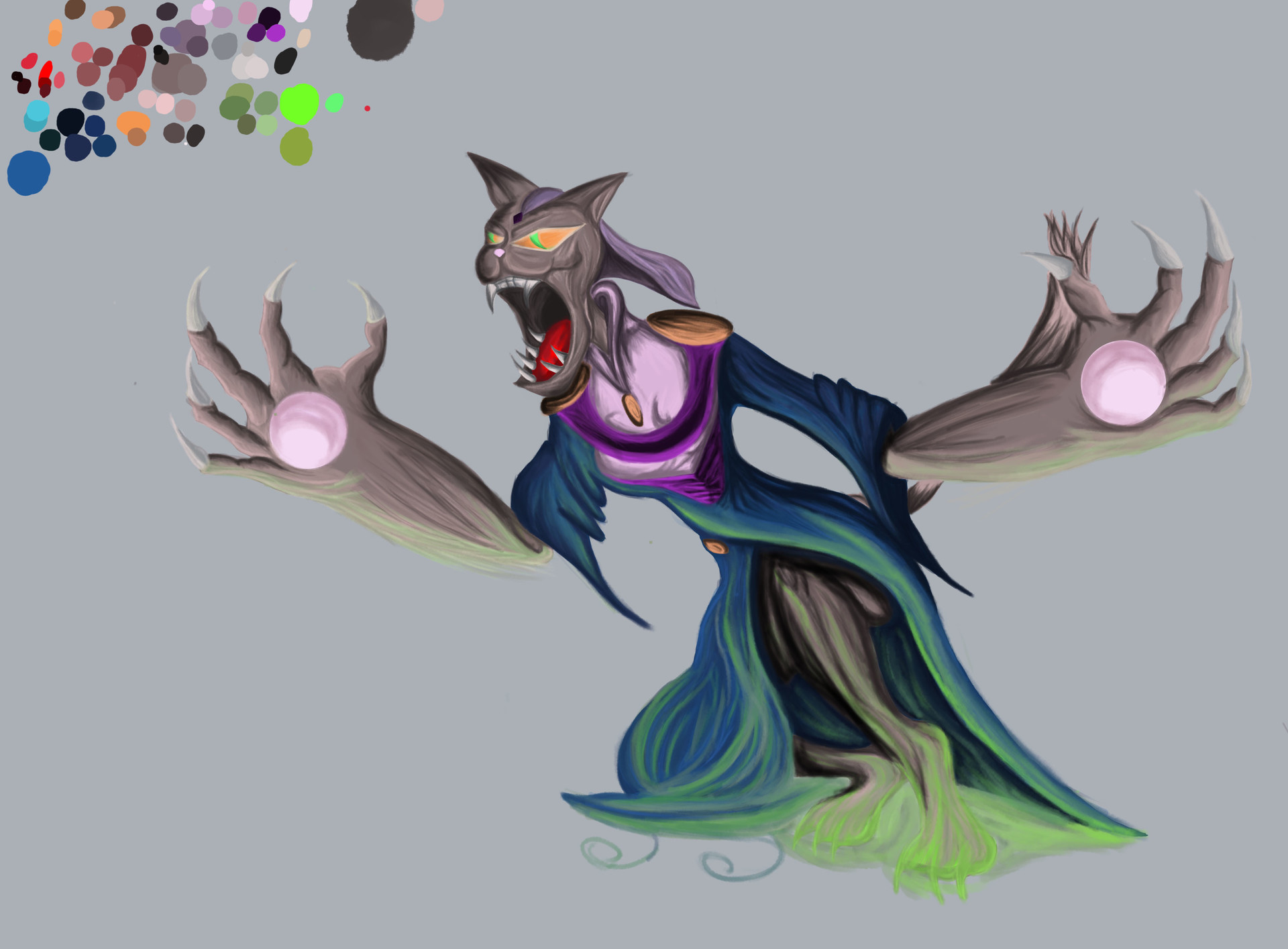 Mohsin Saeed - cat witch character art