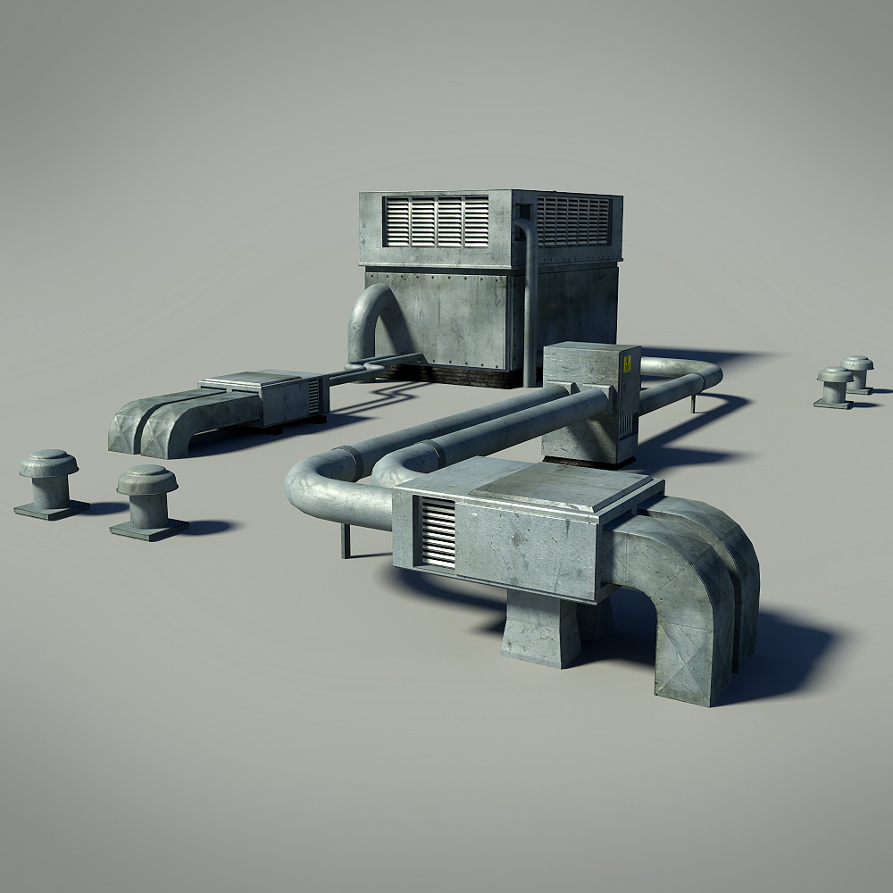 ArtStation - Roof AC Unit