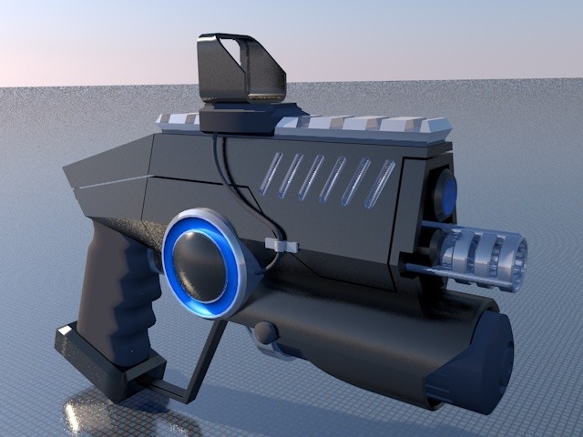 ArtStation - Futuristic Handgun