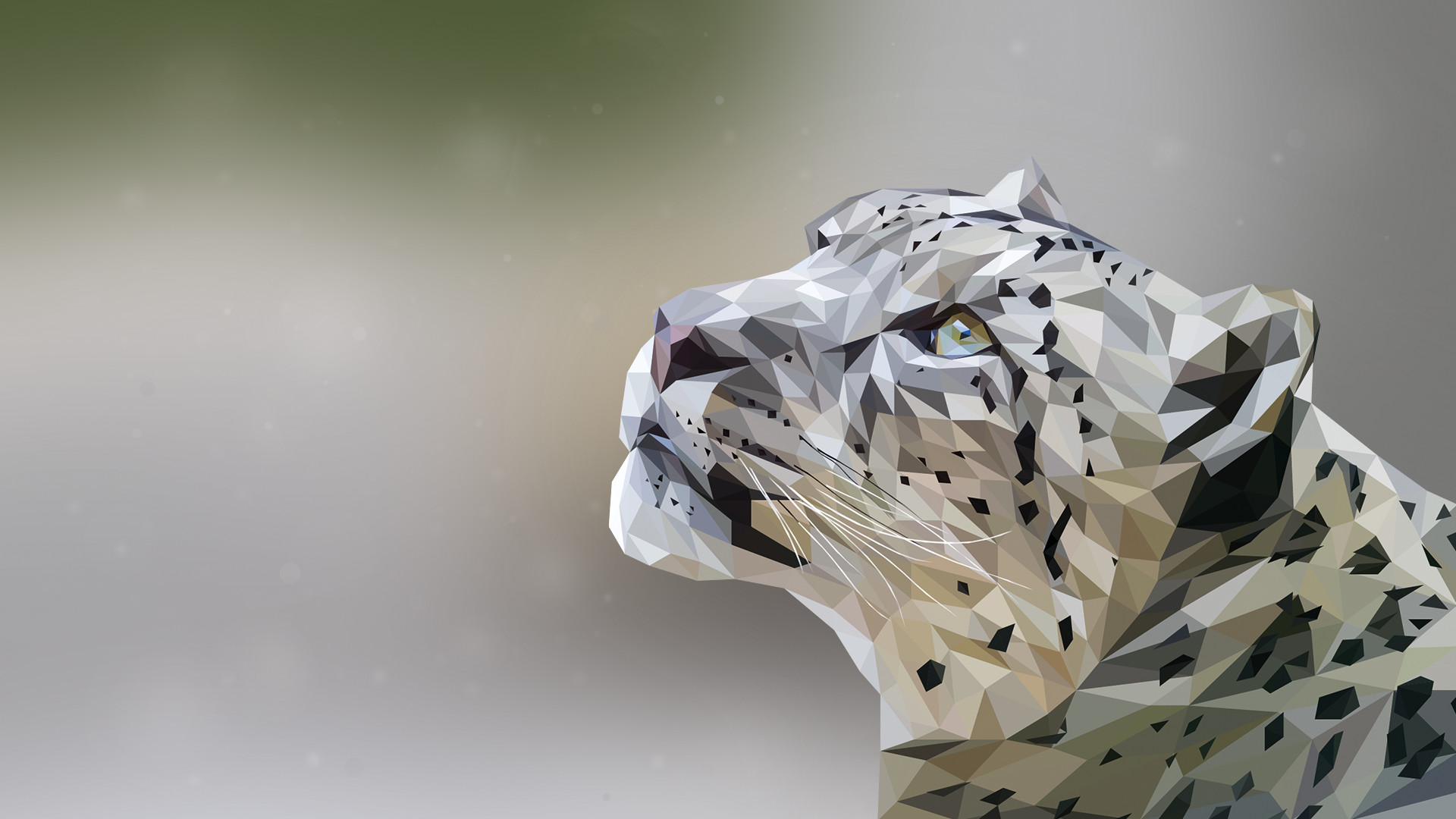 ArtStation - Snow Leopard - Lowpoly