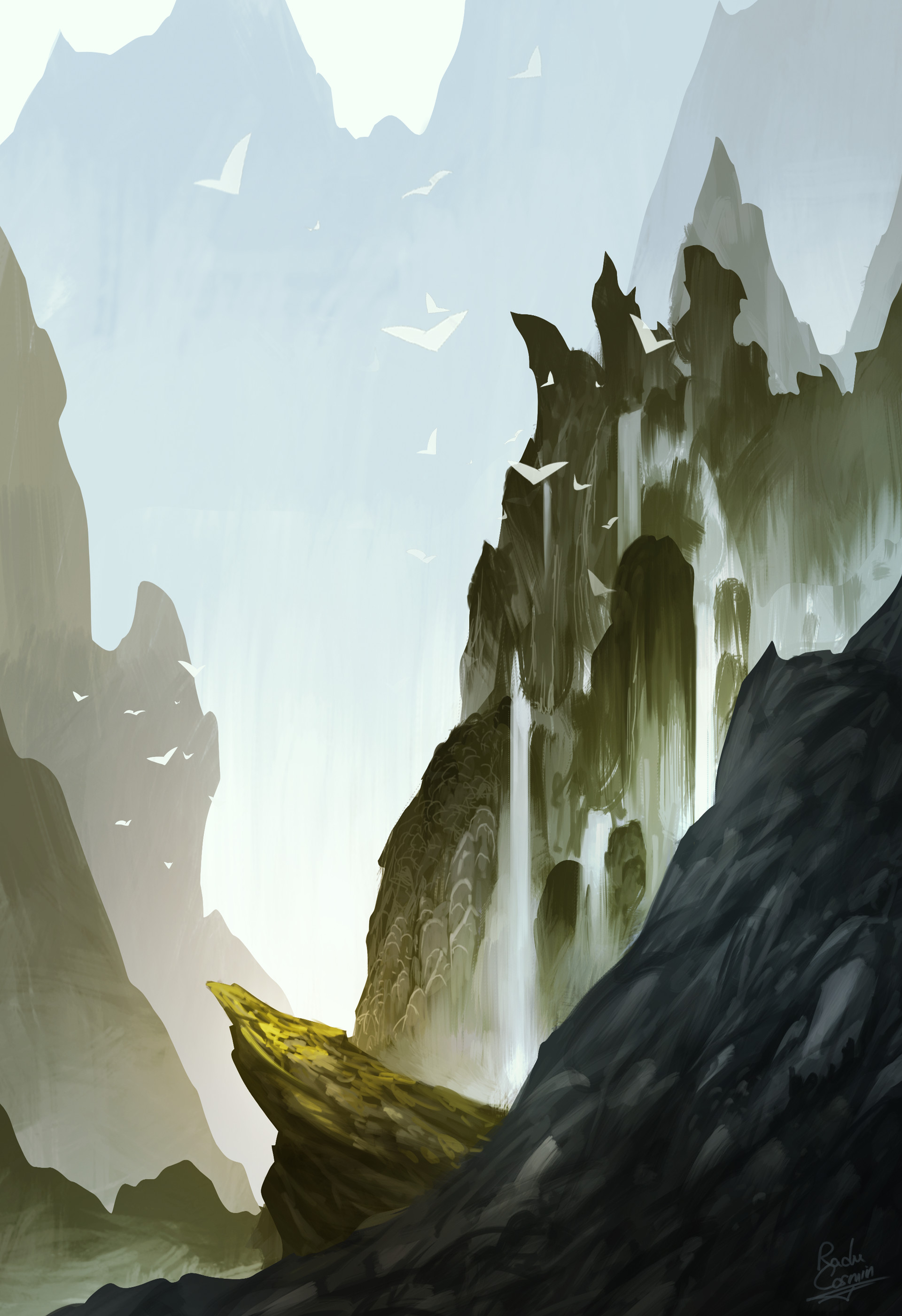 ArtStation - Environment Sketch Practice