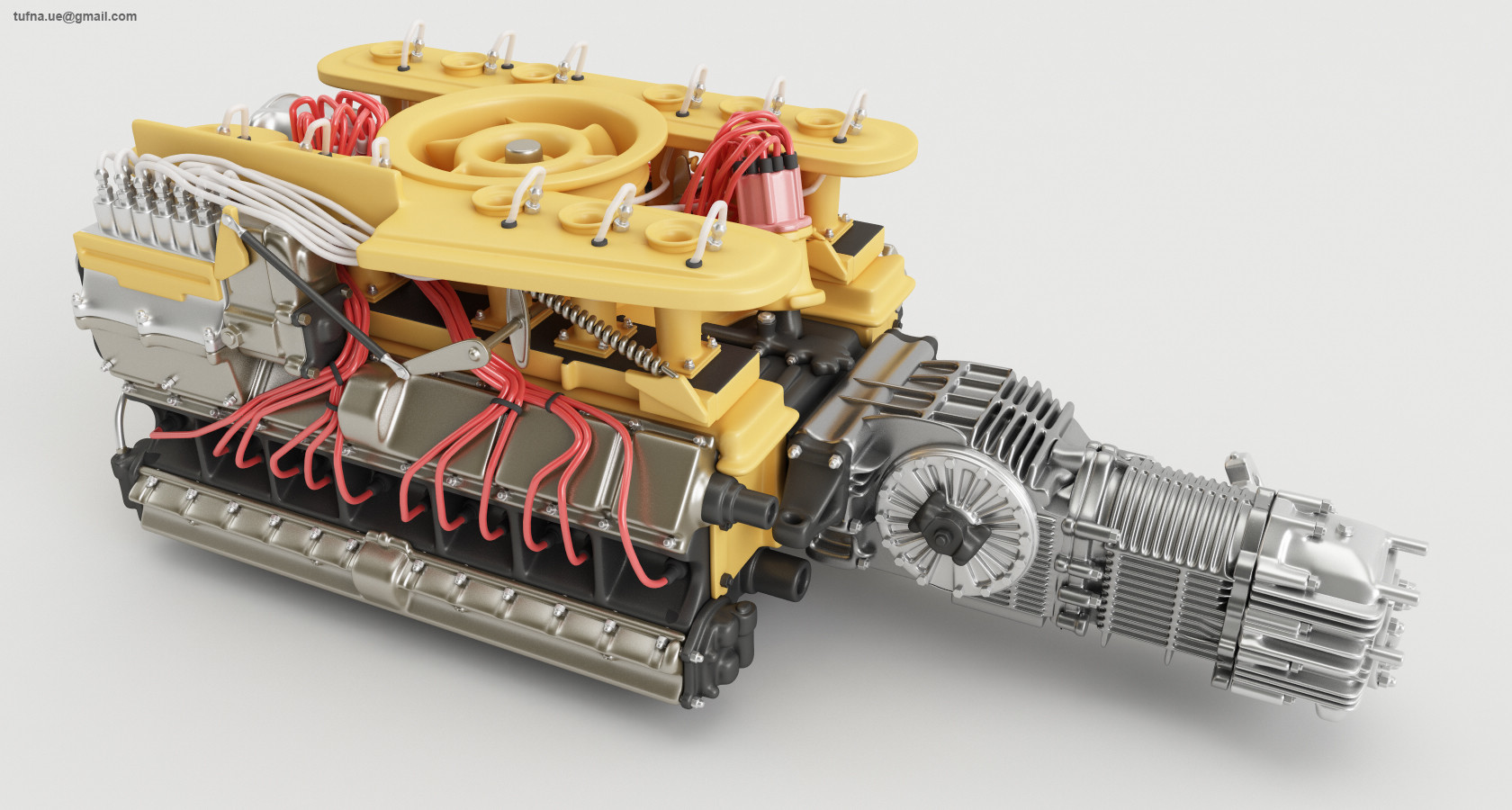 ArtStation - Porsche engine plastic toy