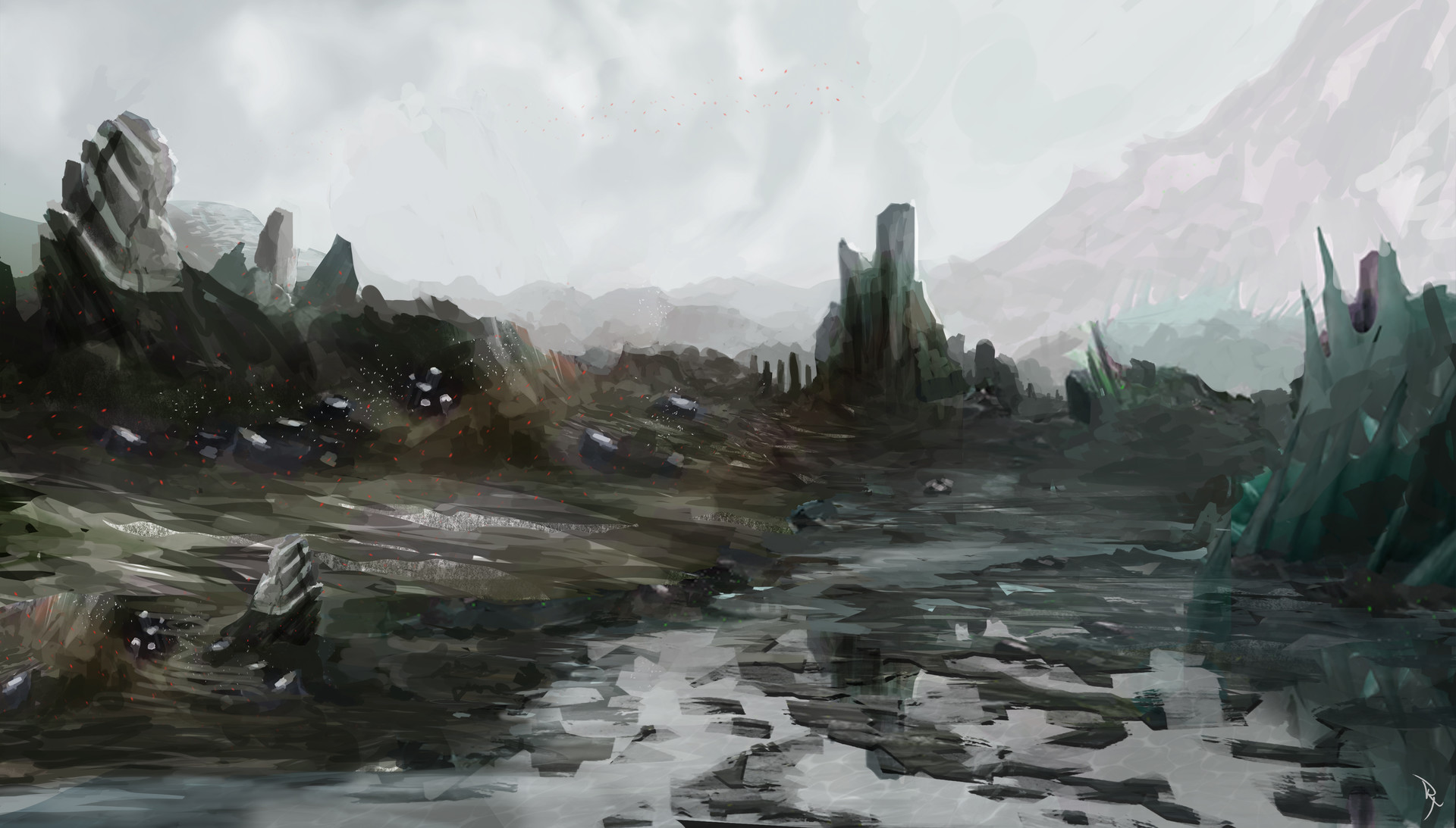 ArtStation - Ancient lake