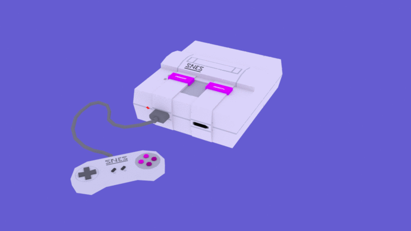 Low Poly Super Nintendo