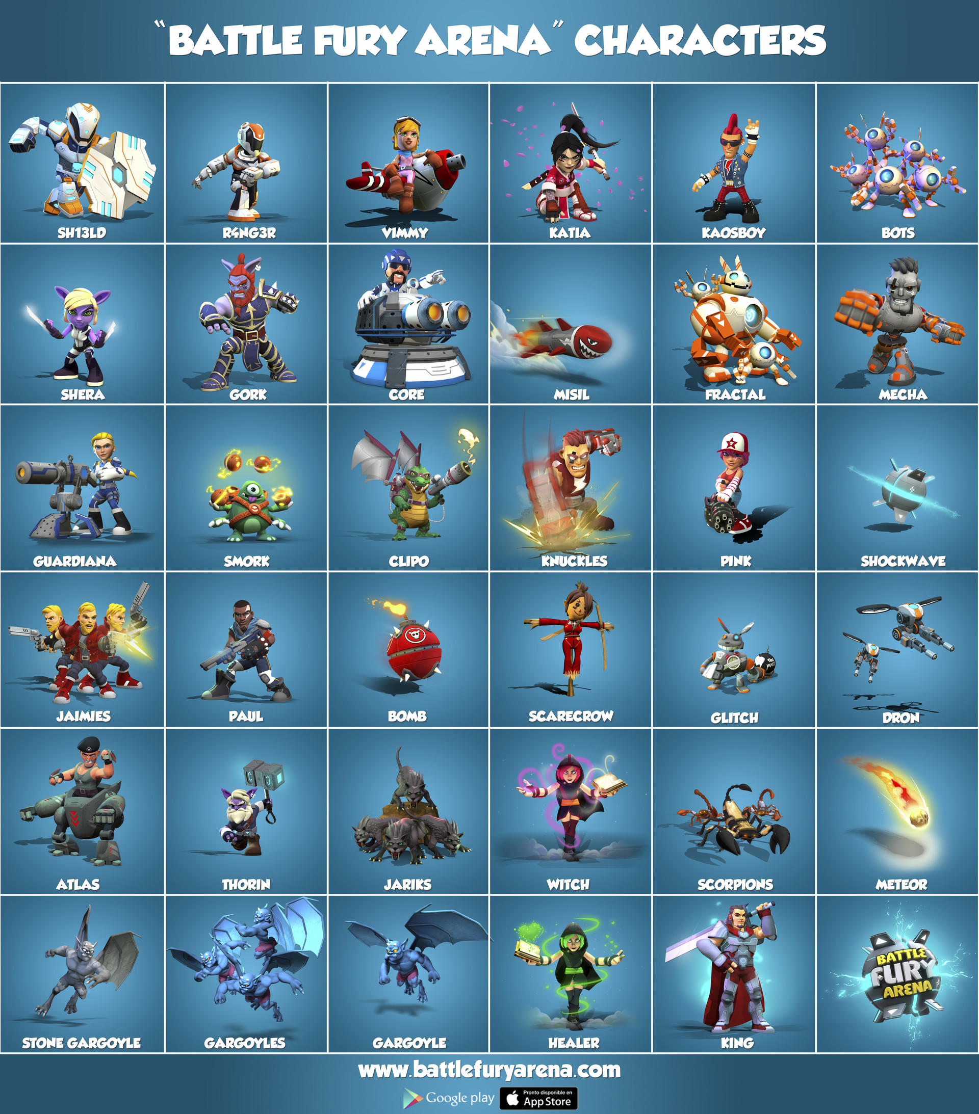 ArtStation - MEGAPOST- "battle fury arena" videogame art