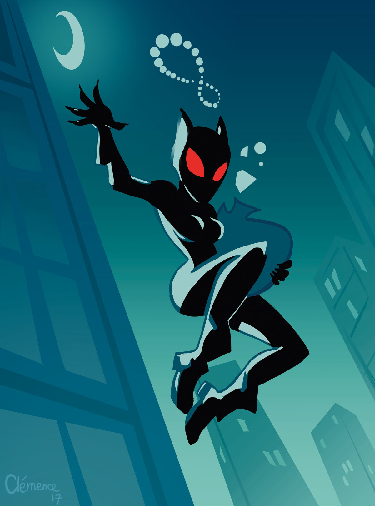 ArtStation - Catwoman on a roof #3