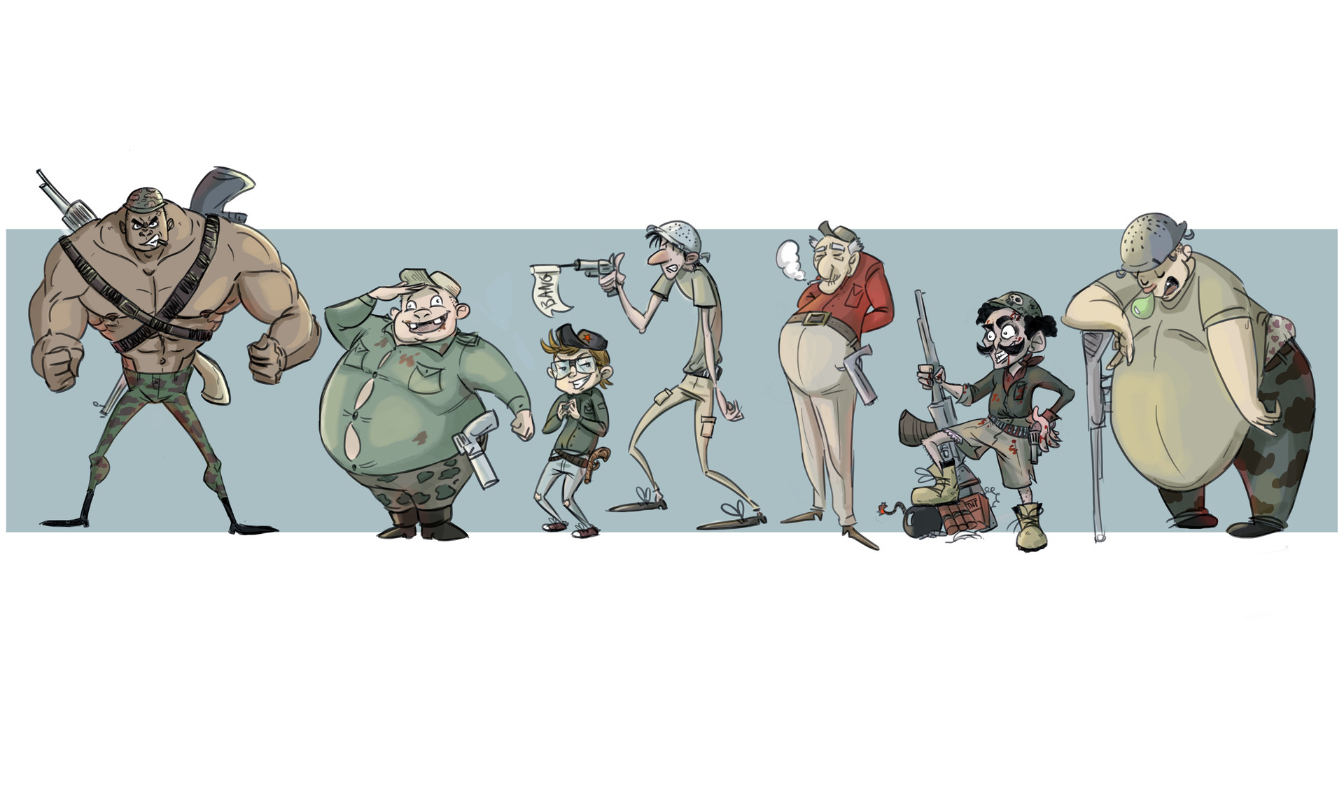 ArtStation - Cartoon Army